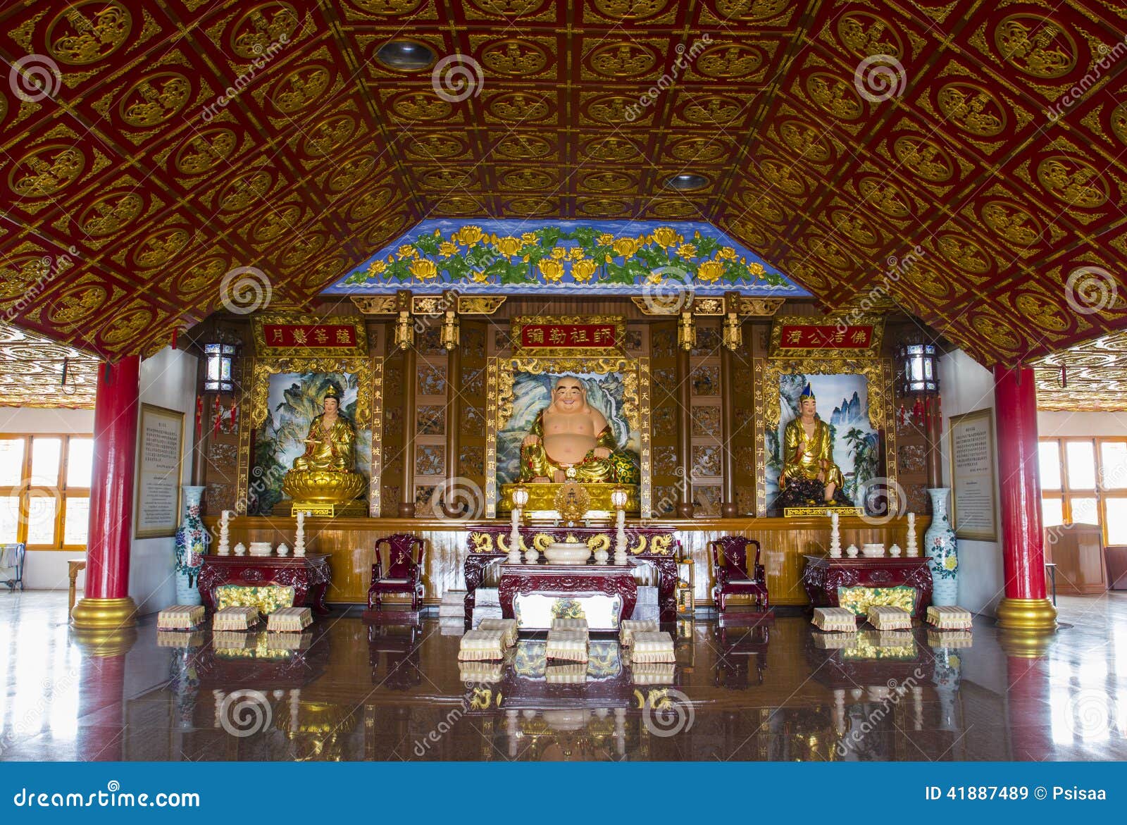 Monk and Chinese Master Statue Stock Image - Image of buddhism ...