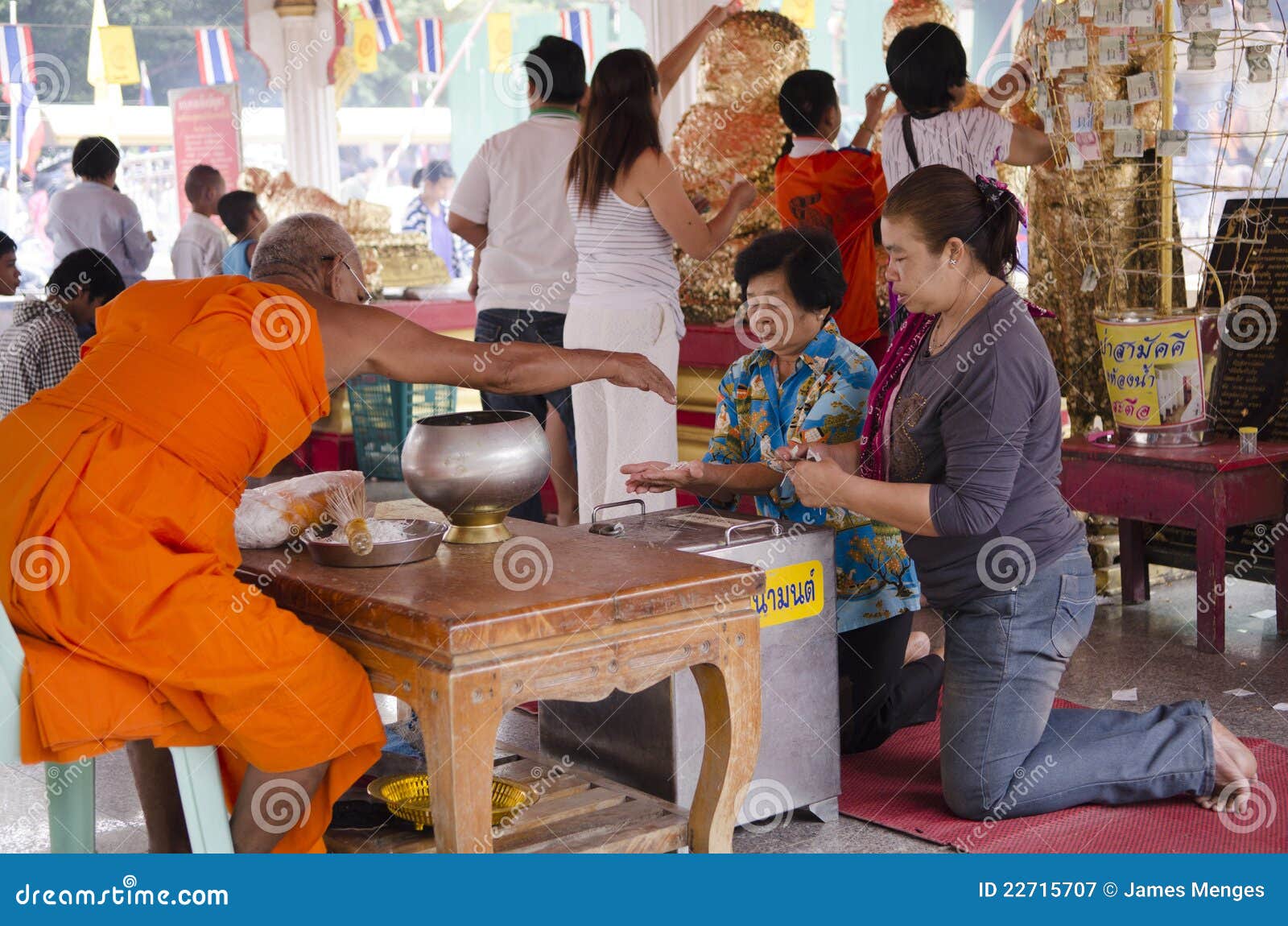 Monk giving blessing editorial photography. Image of blessing - 22715707