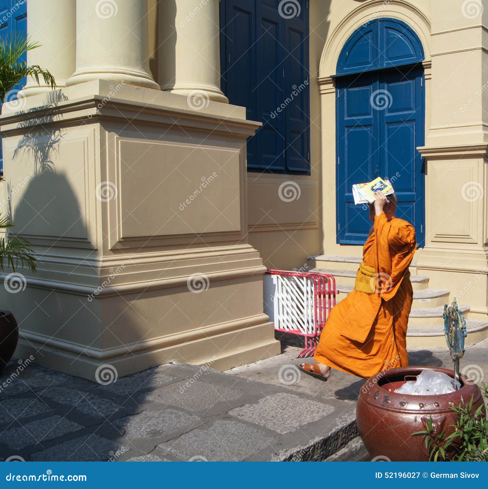 Monk editorial photography. Image of robe, religion, walking - 52196027