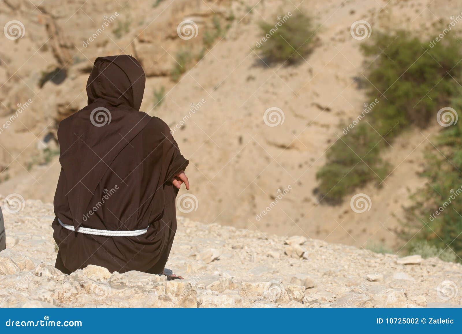 Monk, Judea Desert stock photo. Image of israel, canyon - 10725002