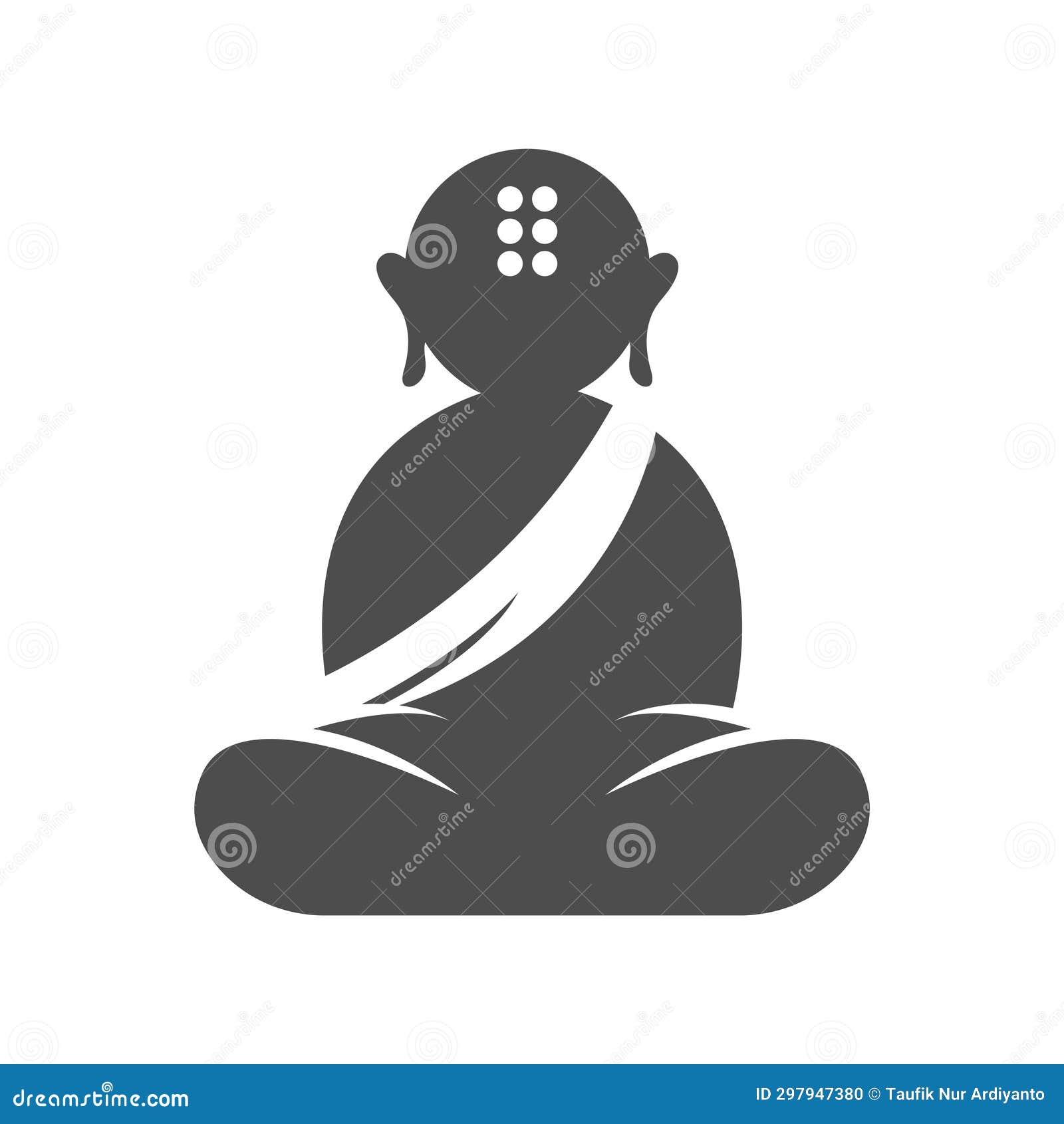 Monk Logo Icon Design Cartoon Vector | CartoonDealer.com #297947417