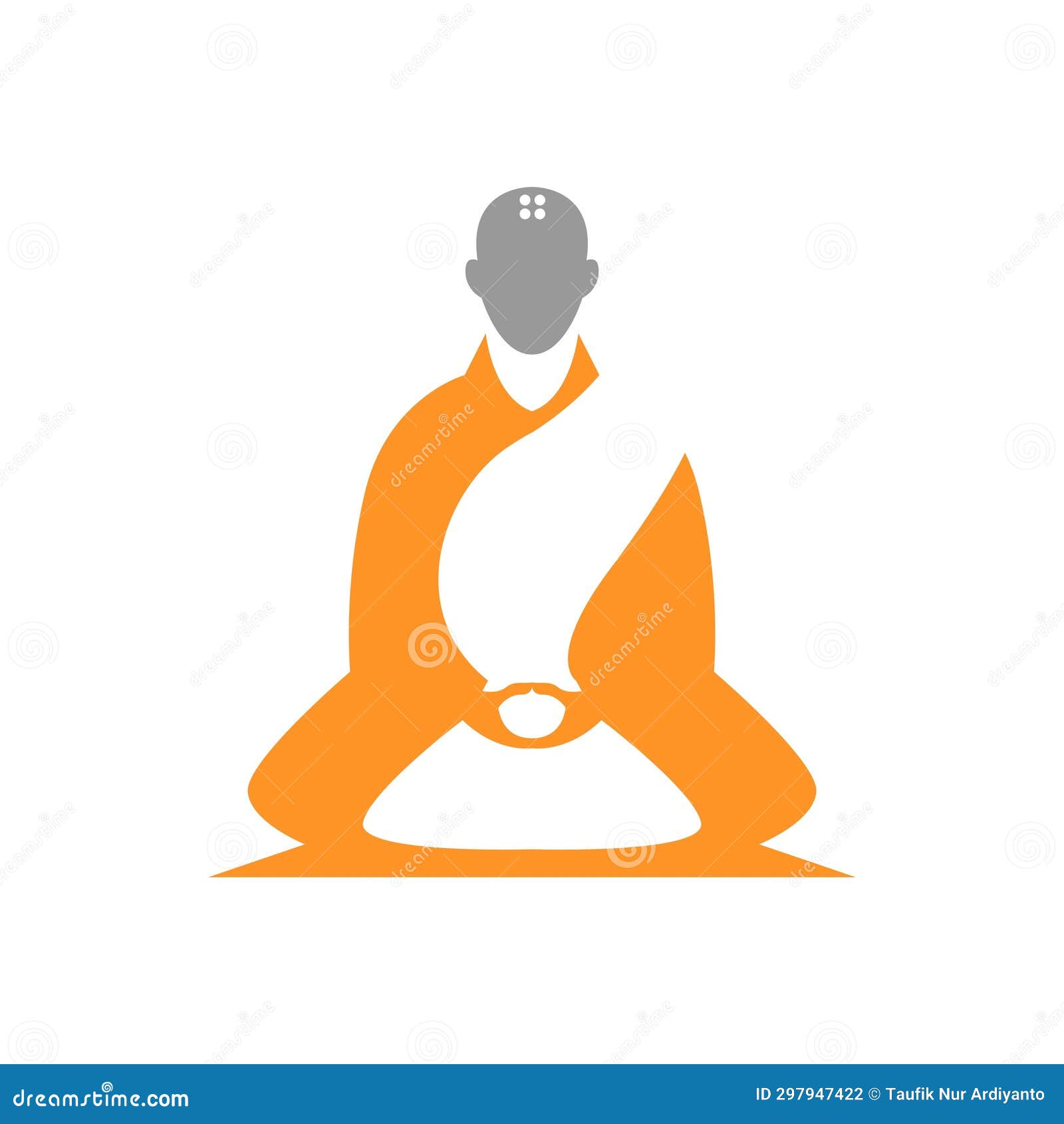 Monk logo icon design stock vector. Illustration of oriental - 297947422