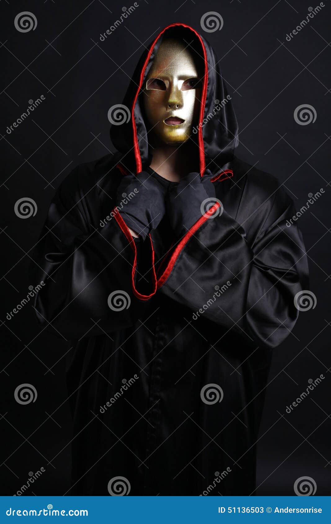 Monk mystical mask stock image. Image of mystical, hood - 51136503