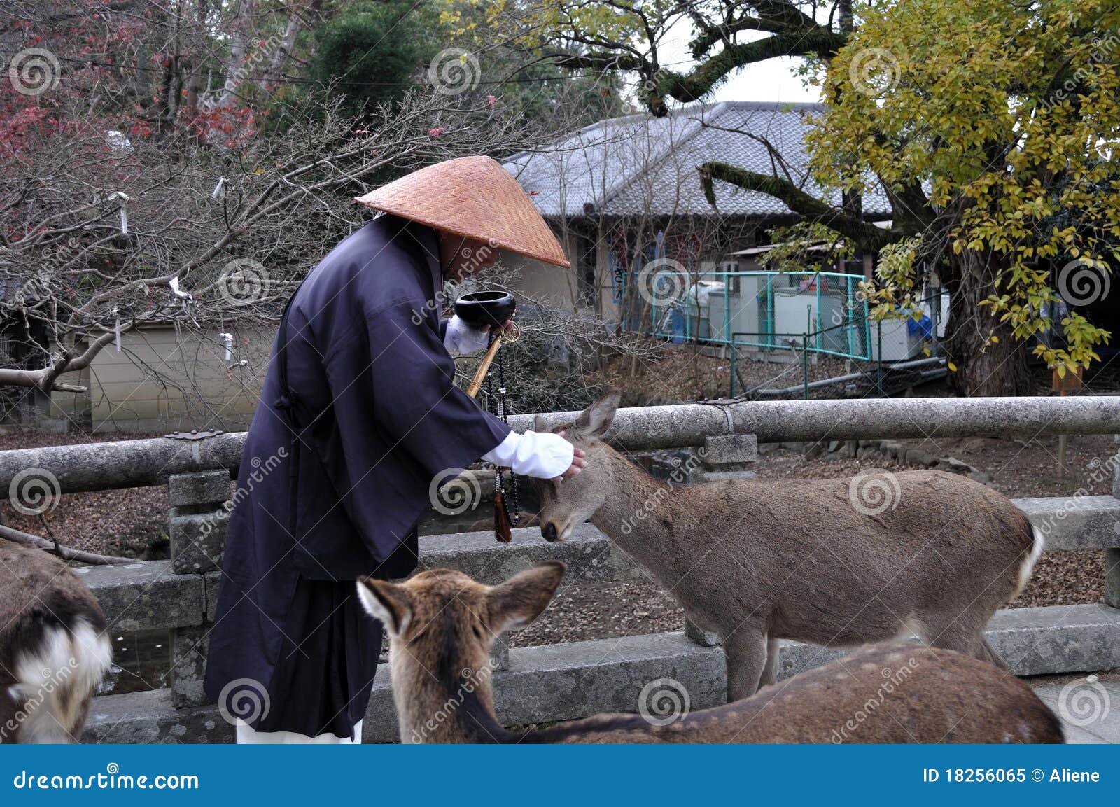 Monk In Deer Mask With Ritual Sword Performs Religious Mystery Dance Of ...