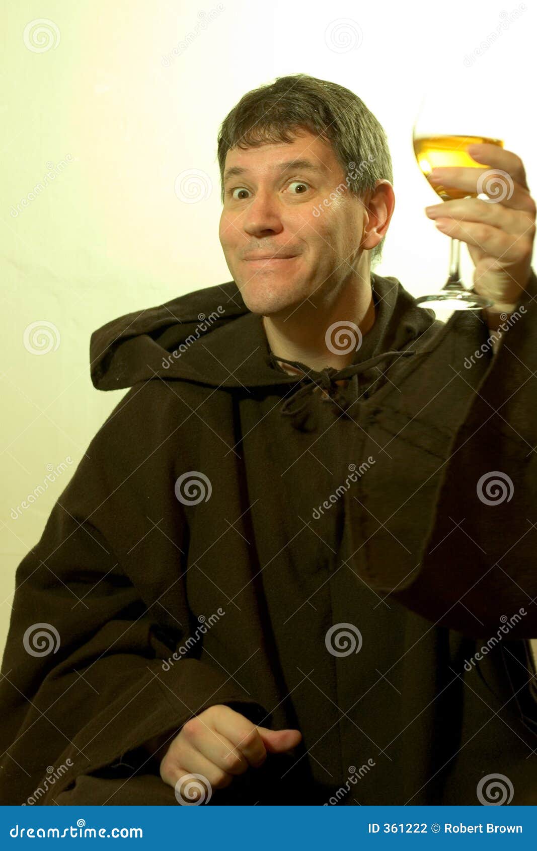 The Monk Praises the Wine stock photo. Image of monk, savor - 361222