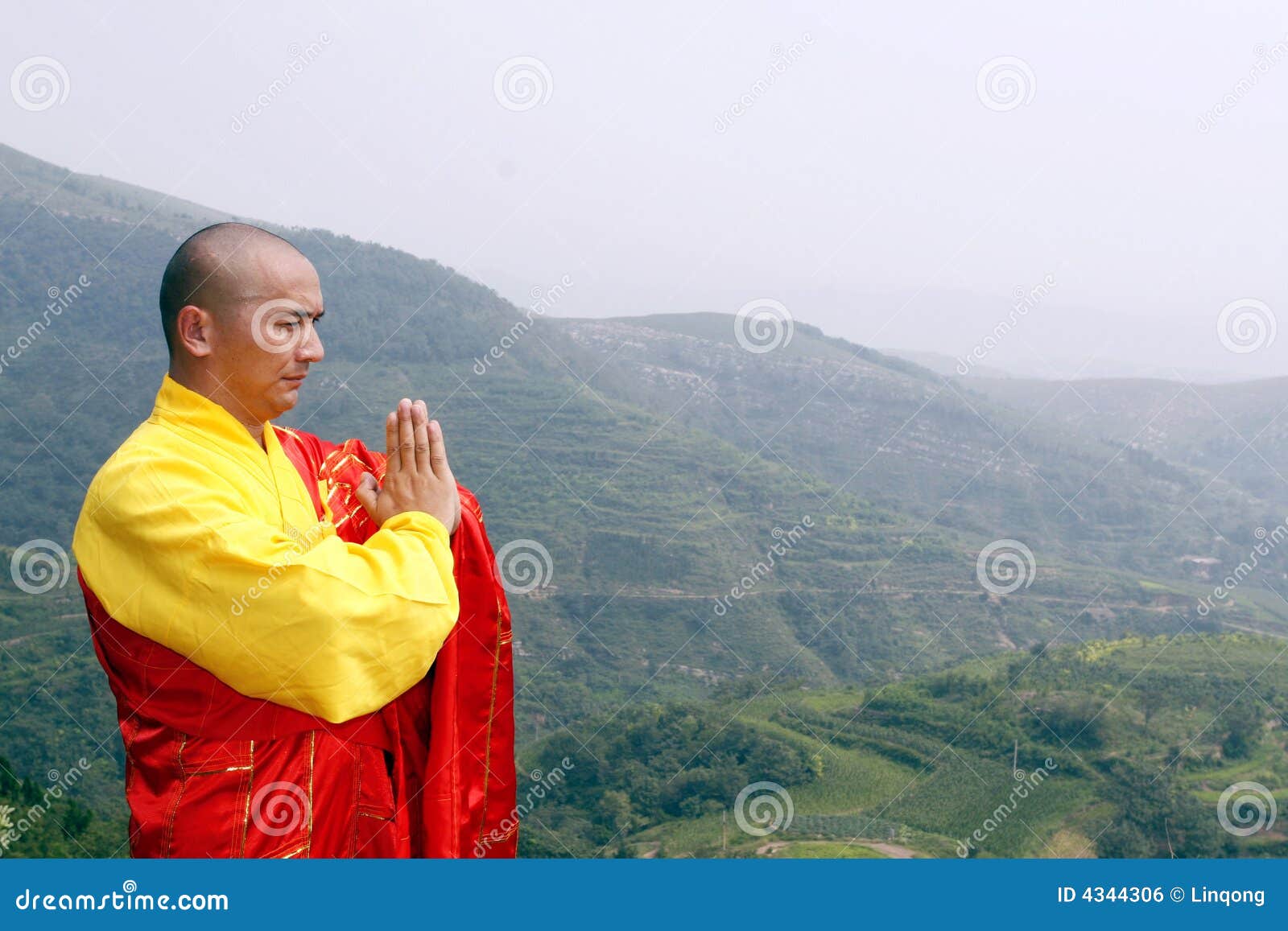 The monk in praying stock photo. Image of historic, famous - 4344306