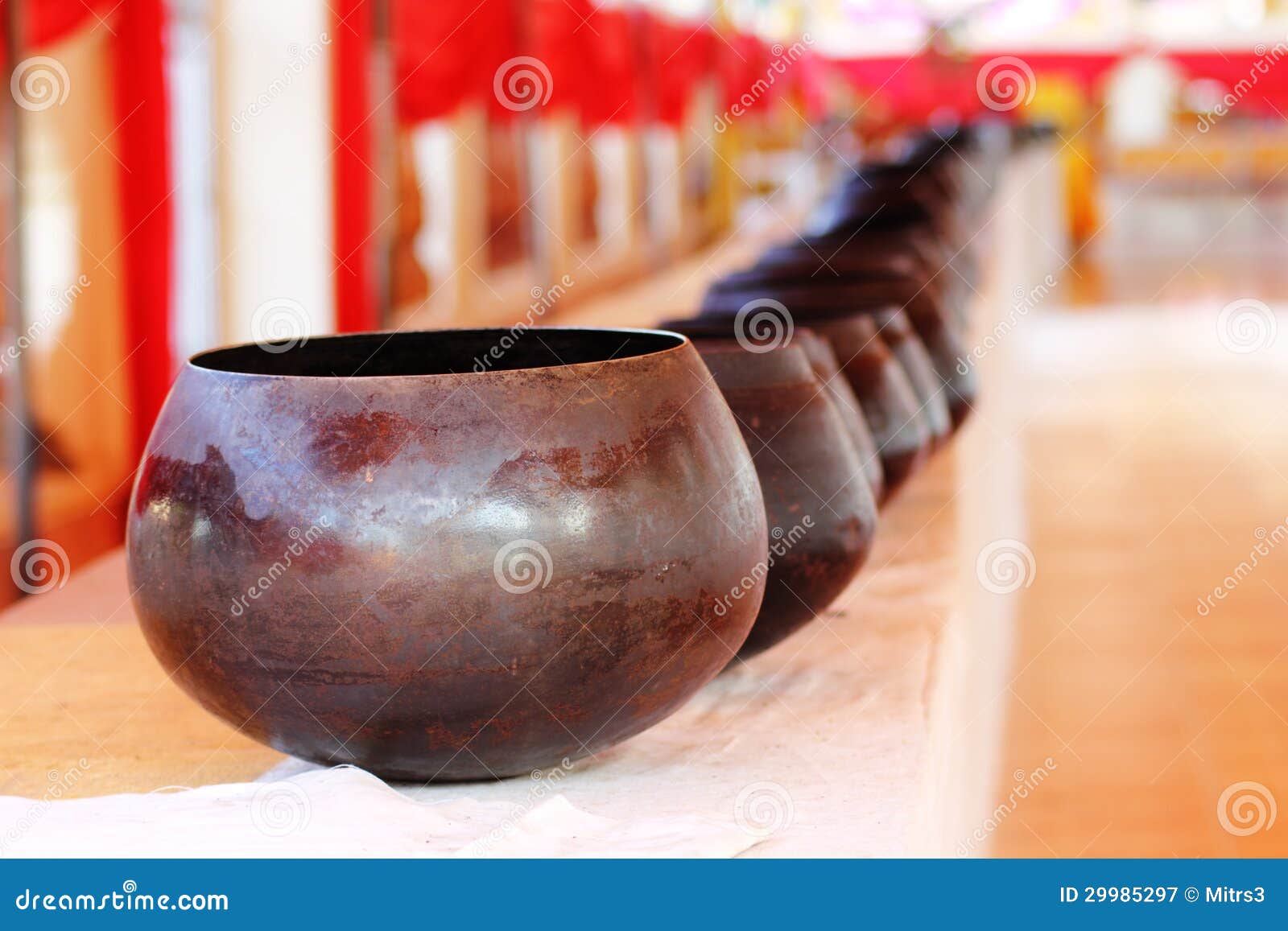 Monk s alms bowl stock image. Image of asian, almsbowl - 29985297