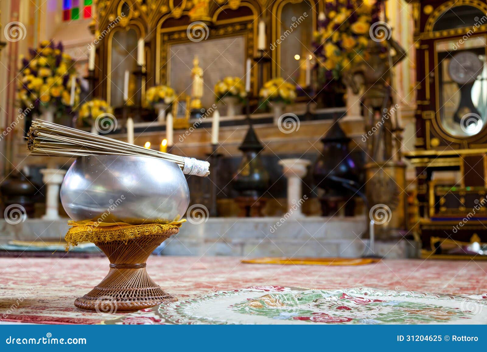 Monk s alms-bowl stock image. Image of alms, monk, decoration - 31204625