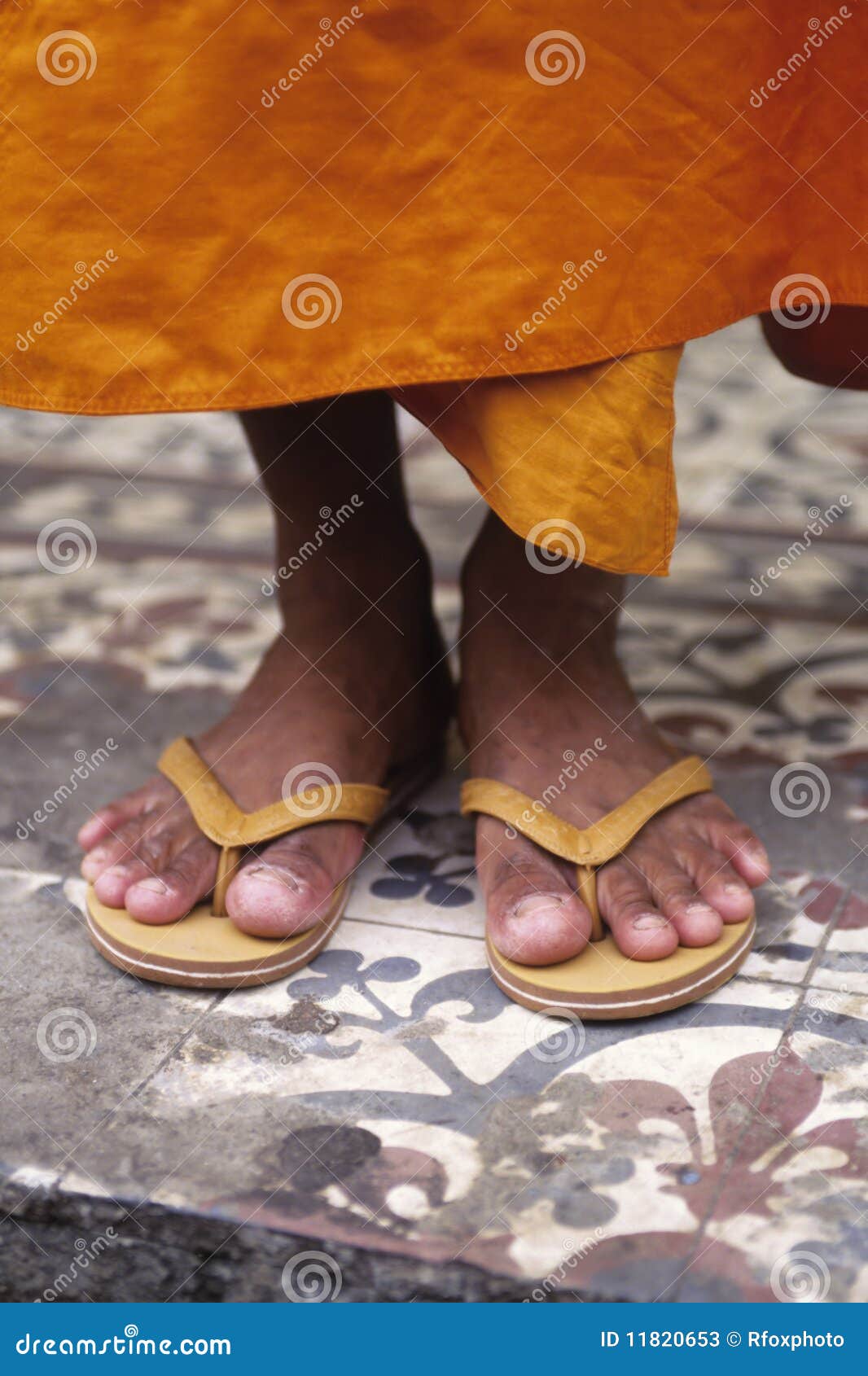Monk S Feet- Phnom Penh, Cambodia Stock Image - Image of pagoda, scene ...