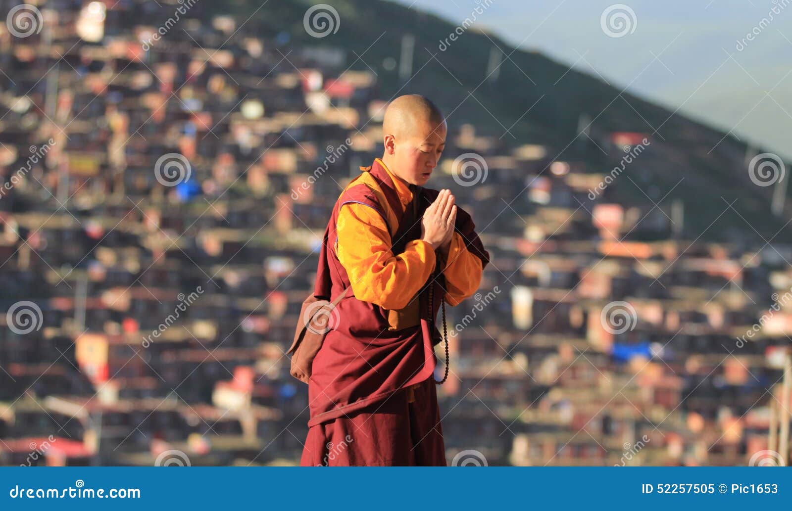 Monk's prayer editorial image. Image of cultural, monks - 52257505