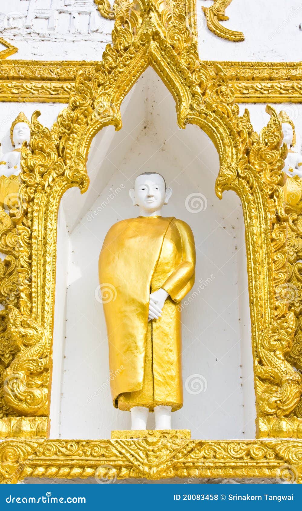 Monk Sculpture Thai Style Art Flam Stock Photos - Free & Royalty-Free ...