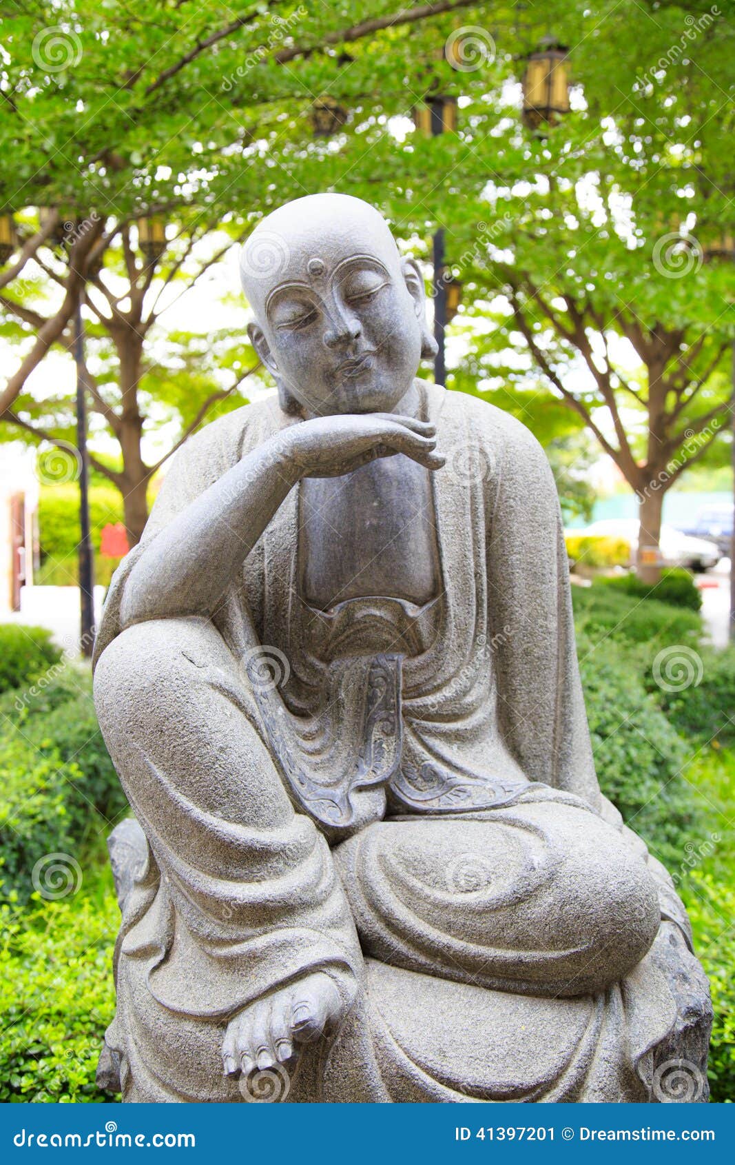 Monk statue stock image. Image of figure, buddhism, buddha - 41397201