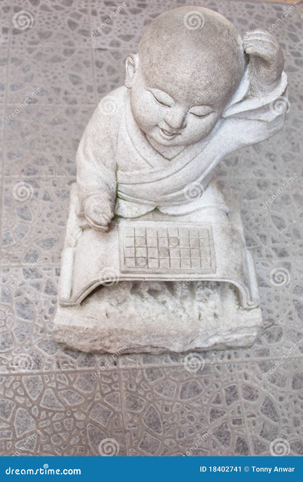 Monk Stone Statue stock image. Image of pray, sculpture - 18402741