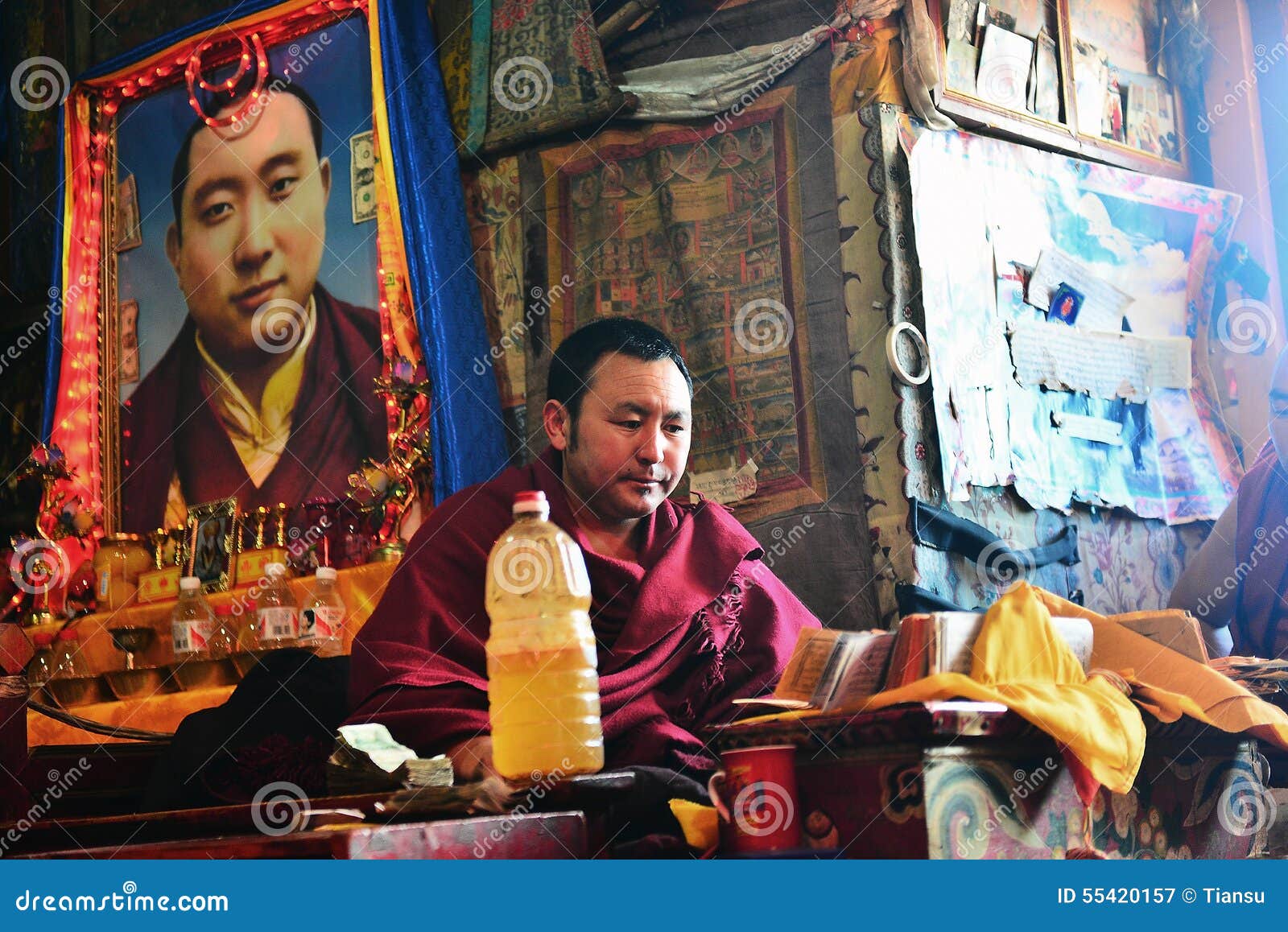 Monk are Studying Buddhist Scriptures Editorial Photography - Image of ...