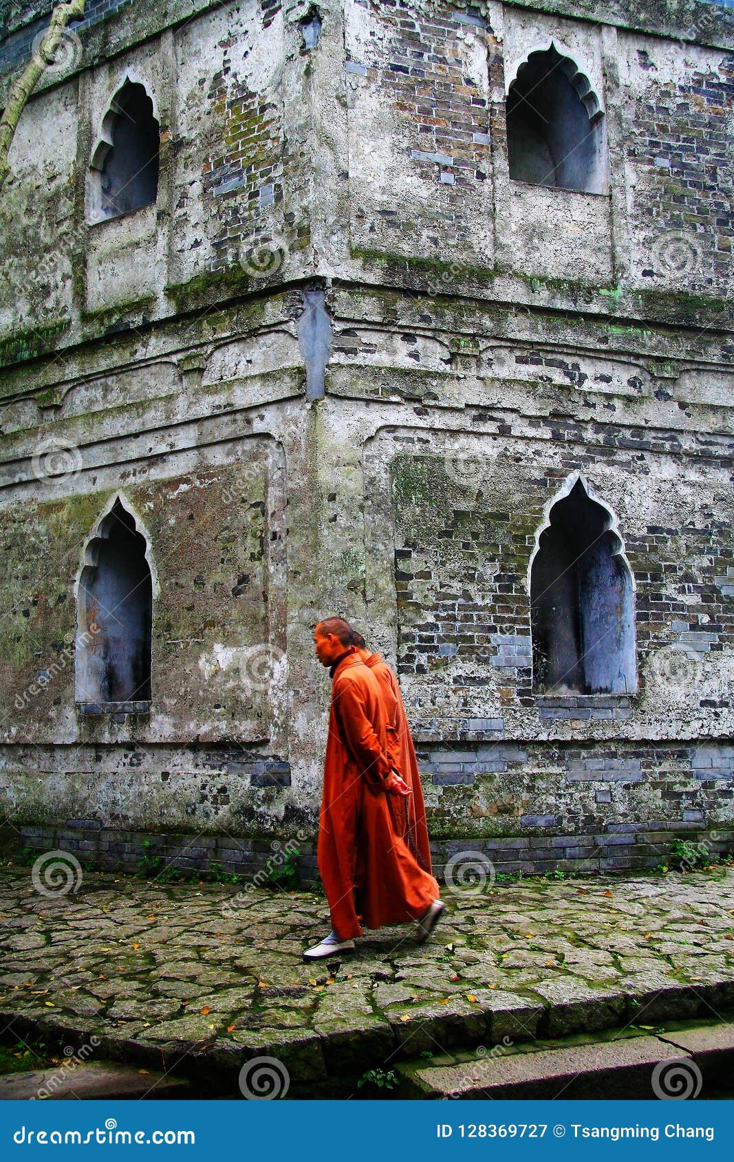 The Monk Walking in the Chong Sheng Temple Editorial Photography ... The Monk Walking in the Chong Sheng Temple Editorial Photography ...