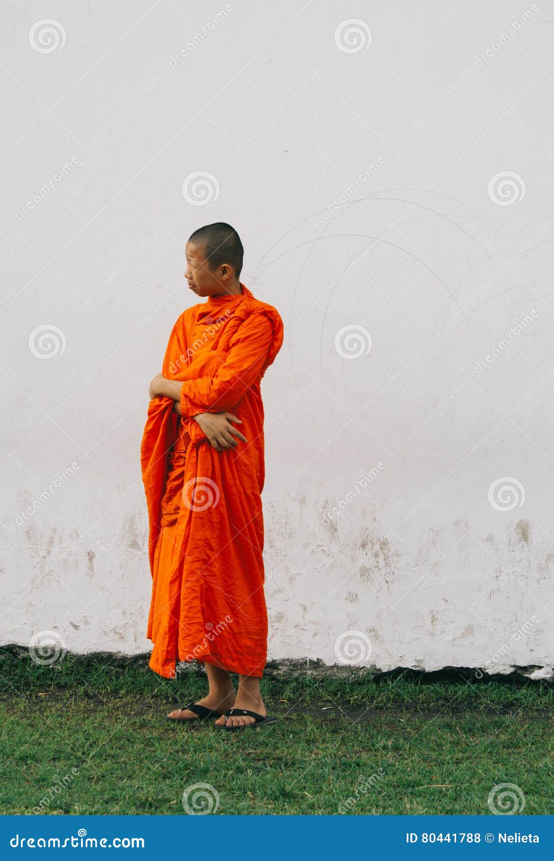 Monk editorial stock photo. Image of orange, buddhist - 80441788