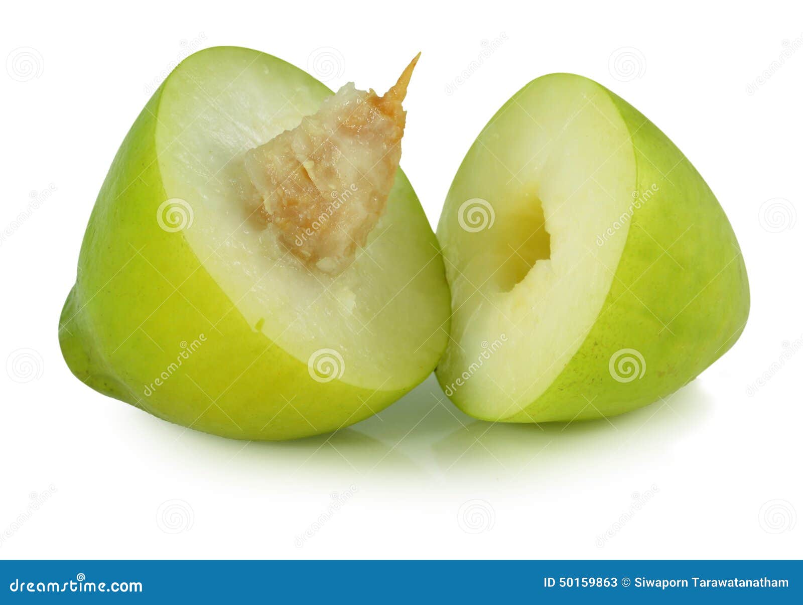 Monkey Apple Isolated on White Background Stock Image - Image of plum ...