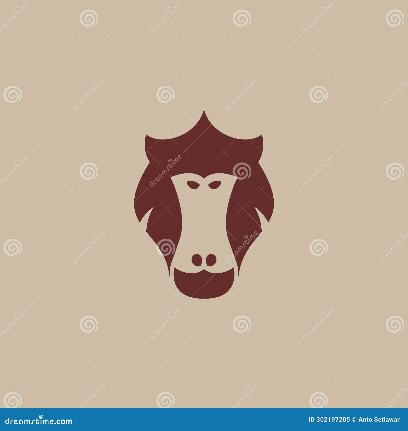 Monkey Baboon Logo. Monkey Icon Stock Vector - Illustration of icon ...