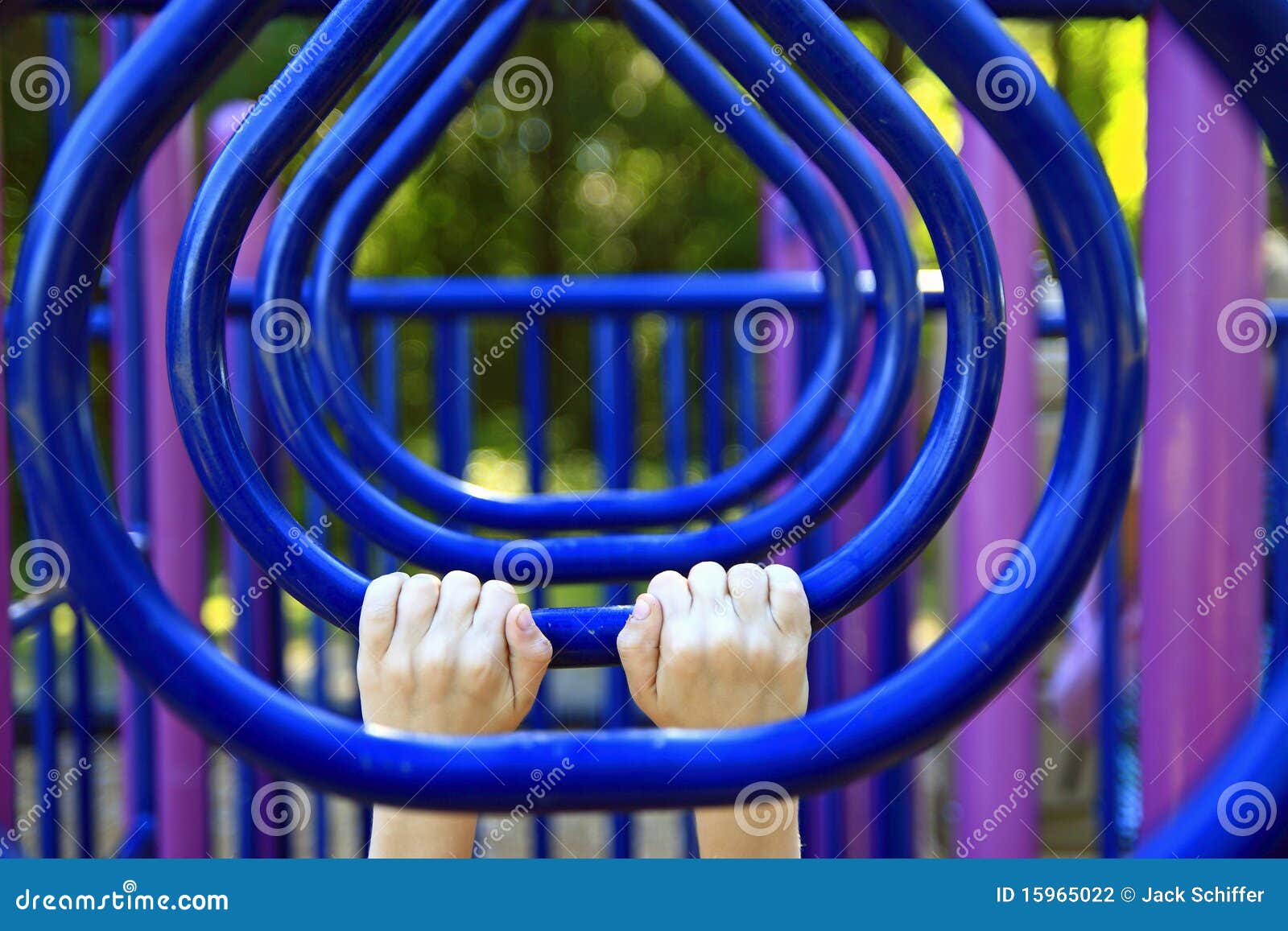 Monkey Bars stock photo. Image of purple, fingers, play - 15965022