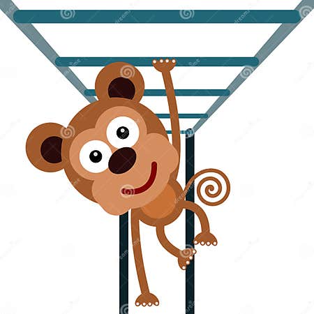 Monkey bars stock illustration. Illustration of cartoon - 30901433