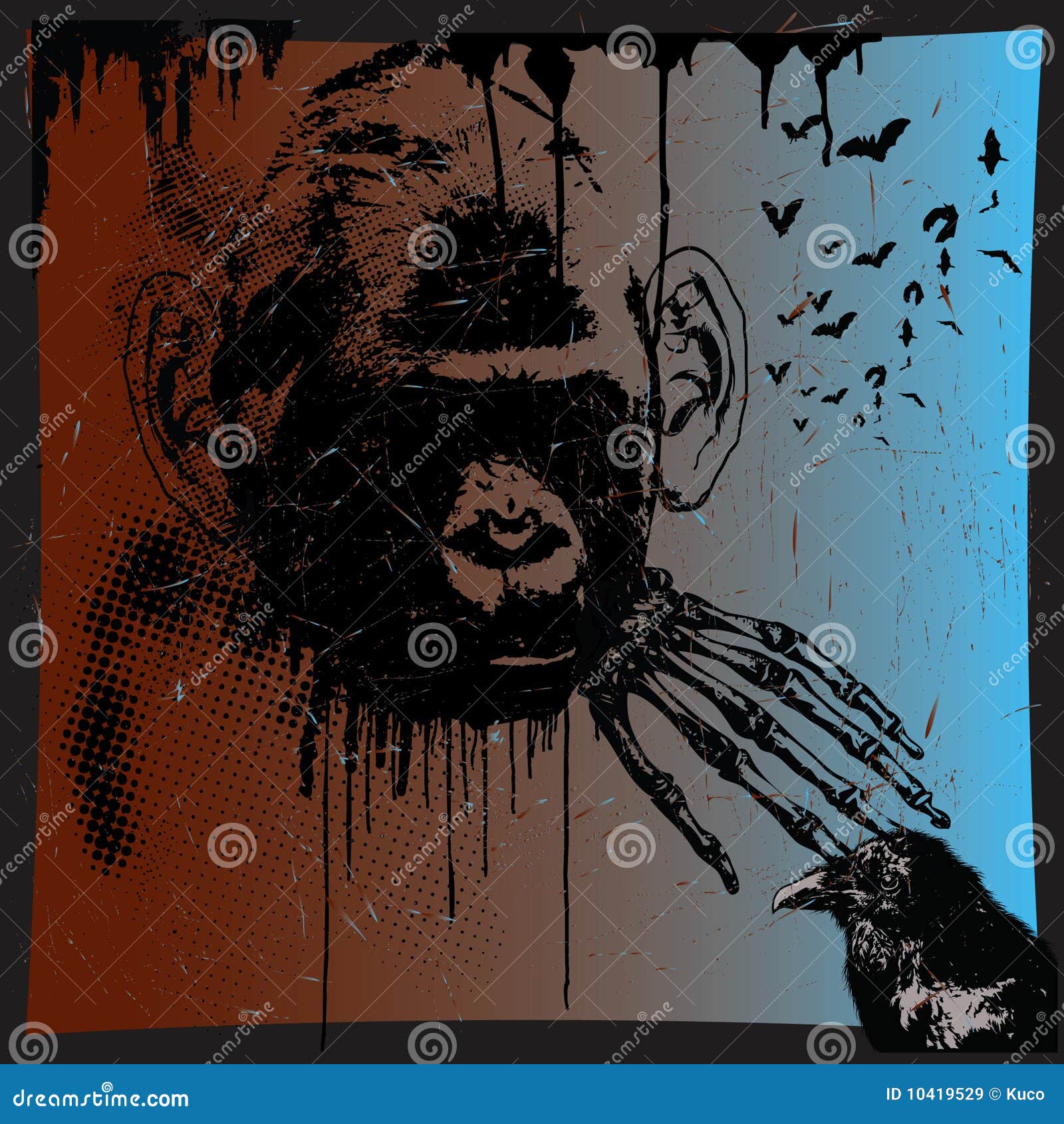 Monkey, the beast stock vector. Illustration of head - 10419529