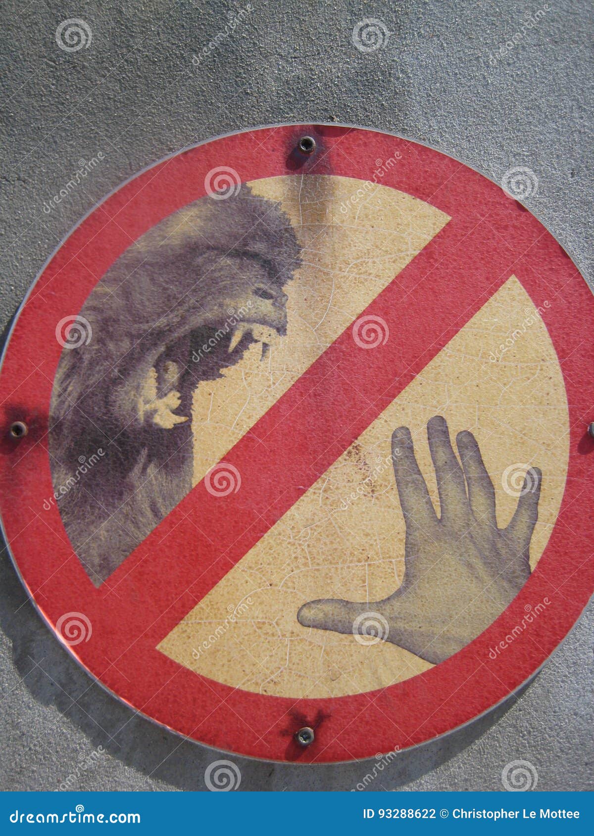 Monkey Bite Warning Sign Stock Photos - Free & Royalty-Free Stock ...