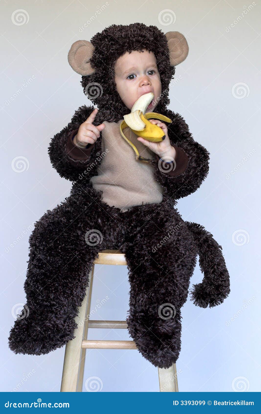 Monkey Boy stock image. Image of holiday, cute, baby, food - 3393099