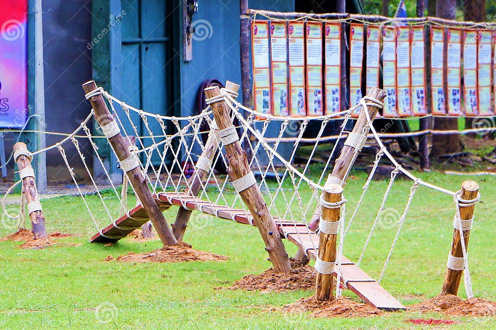 Monkey Bridge stock image. Image of anchor, spirit, scouts - 84387569
