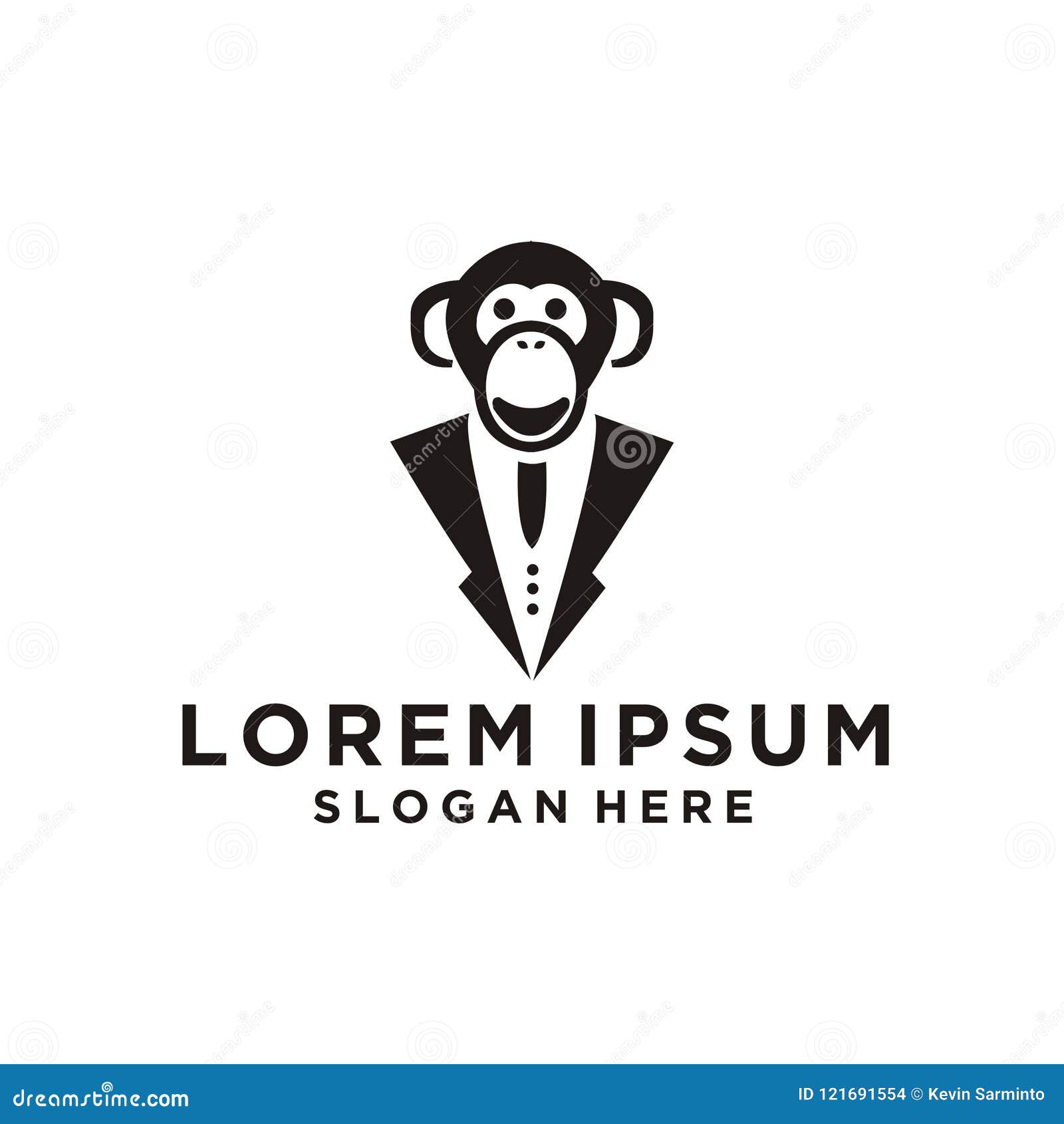 Monkey business logo stock vector. Illustration of element - 121691554