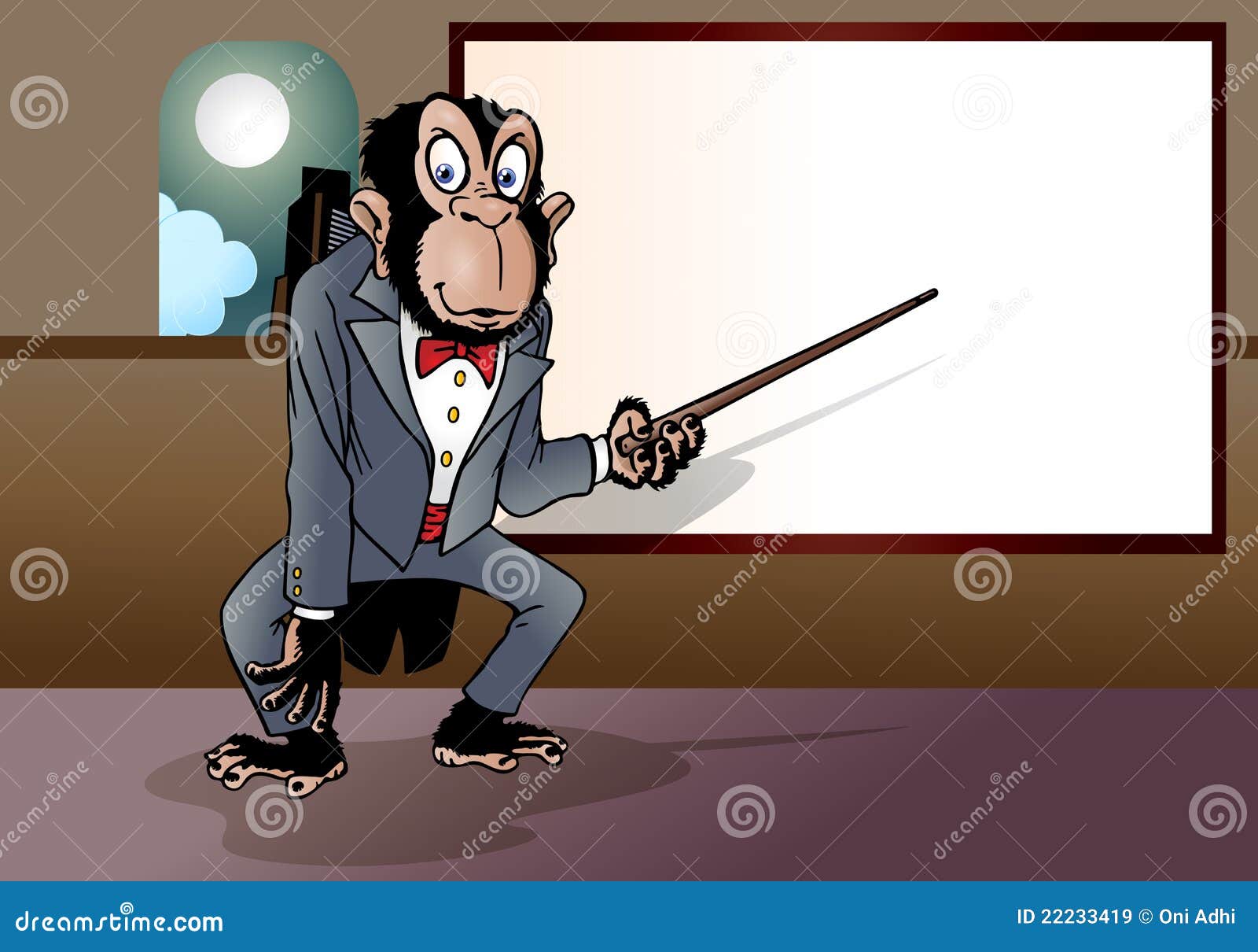 Confused Gorilla Stock Image | CartoonDealer.com #3658921