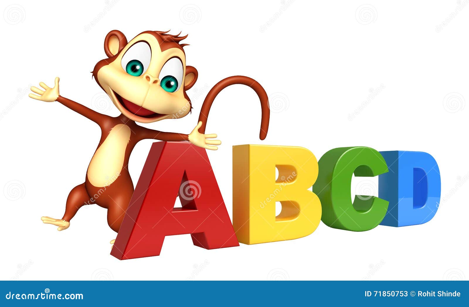 Cartoon ABCD Letters Theme 2 Vector Illustration | CartoonDealer.com ...