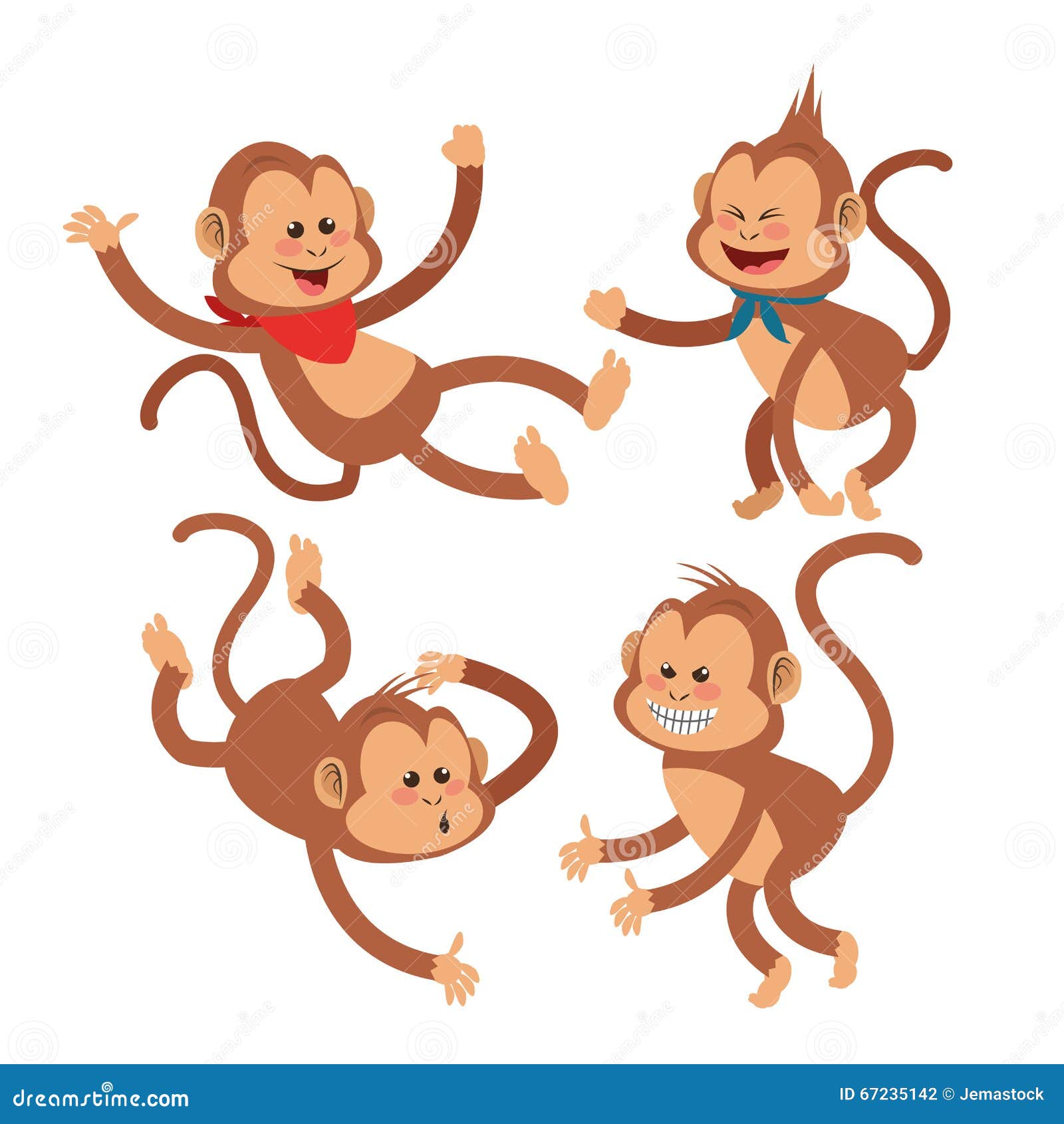Monkey cartoon design stock illustration. Illustration of crazy - 67235142