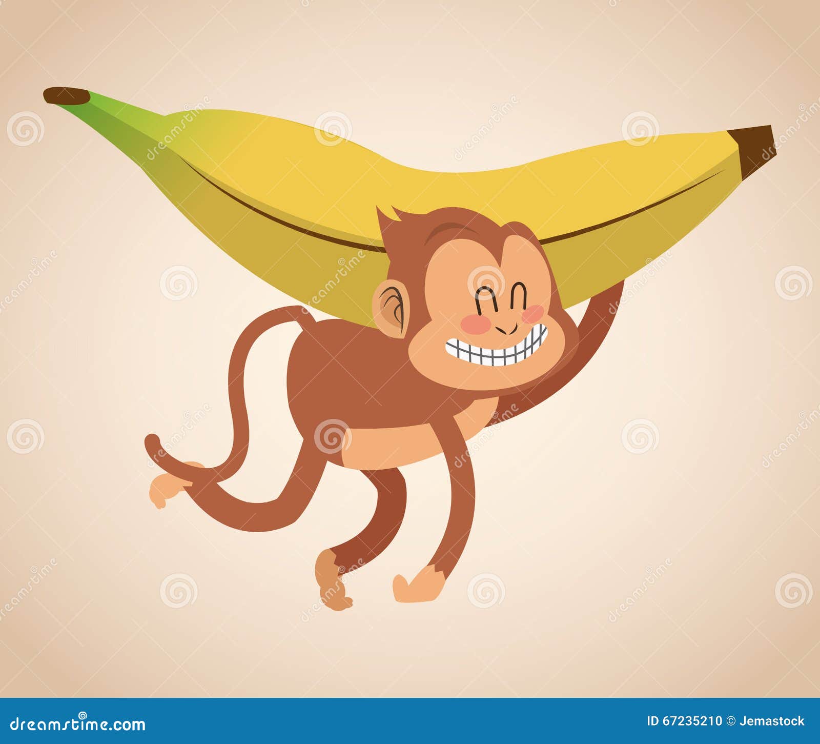 Monkey cartoon design stock illustration. Illustration of vector - 67235210