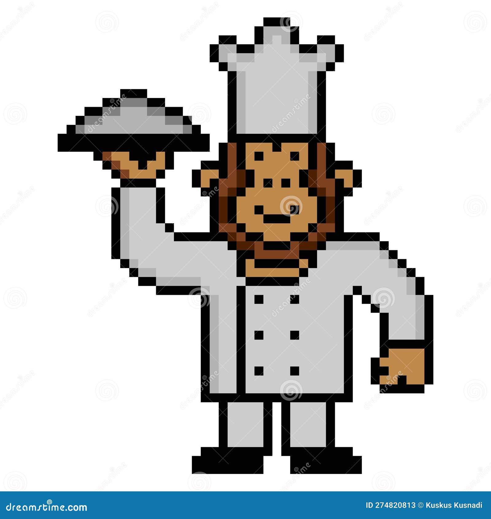 Chef In Pixel Art Royalty-Free Stock Photography | CartoonDealer.com ...
