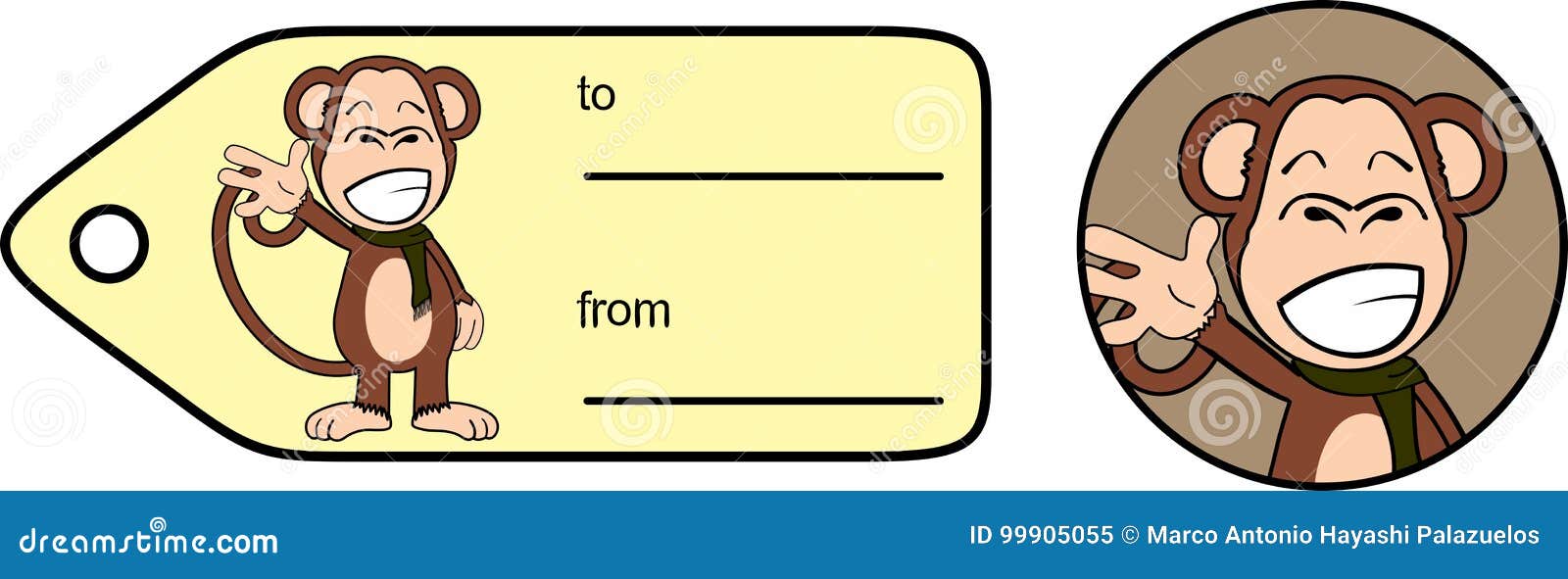 Incredulous Monkey Chimp Ape Expression Cartoon Giftcard ...