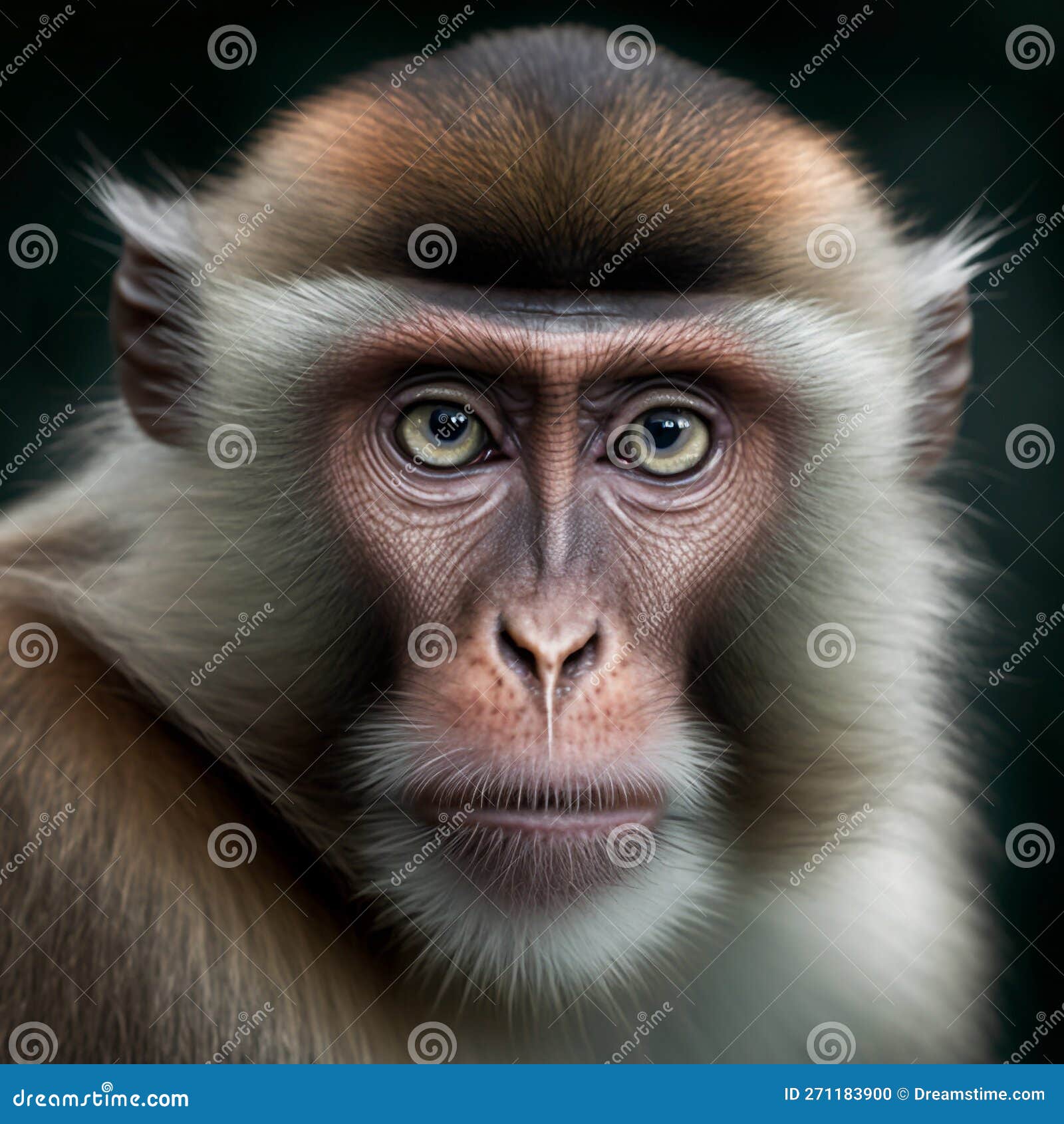 Monkey Close Up Face Portrait Stock Illustration - Illustration of ... Monkey Close Up Face Portrait Stock Illustration - Illustration of ...