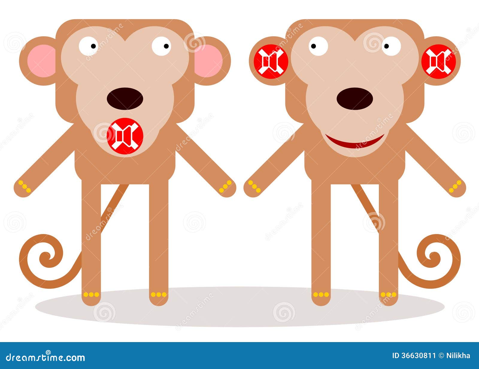 Monkey Deaf And Mute Imagem. Imagem: 36630811