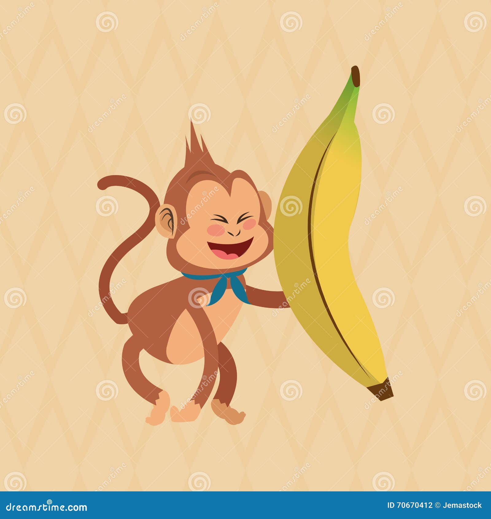 Monkey Design, Animal and Cartoon Concept Stock Vector - Illustration ...