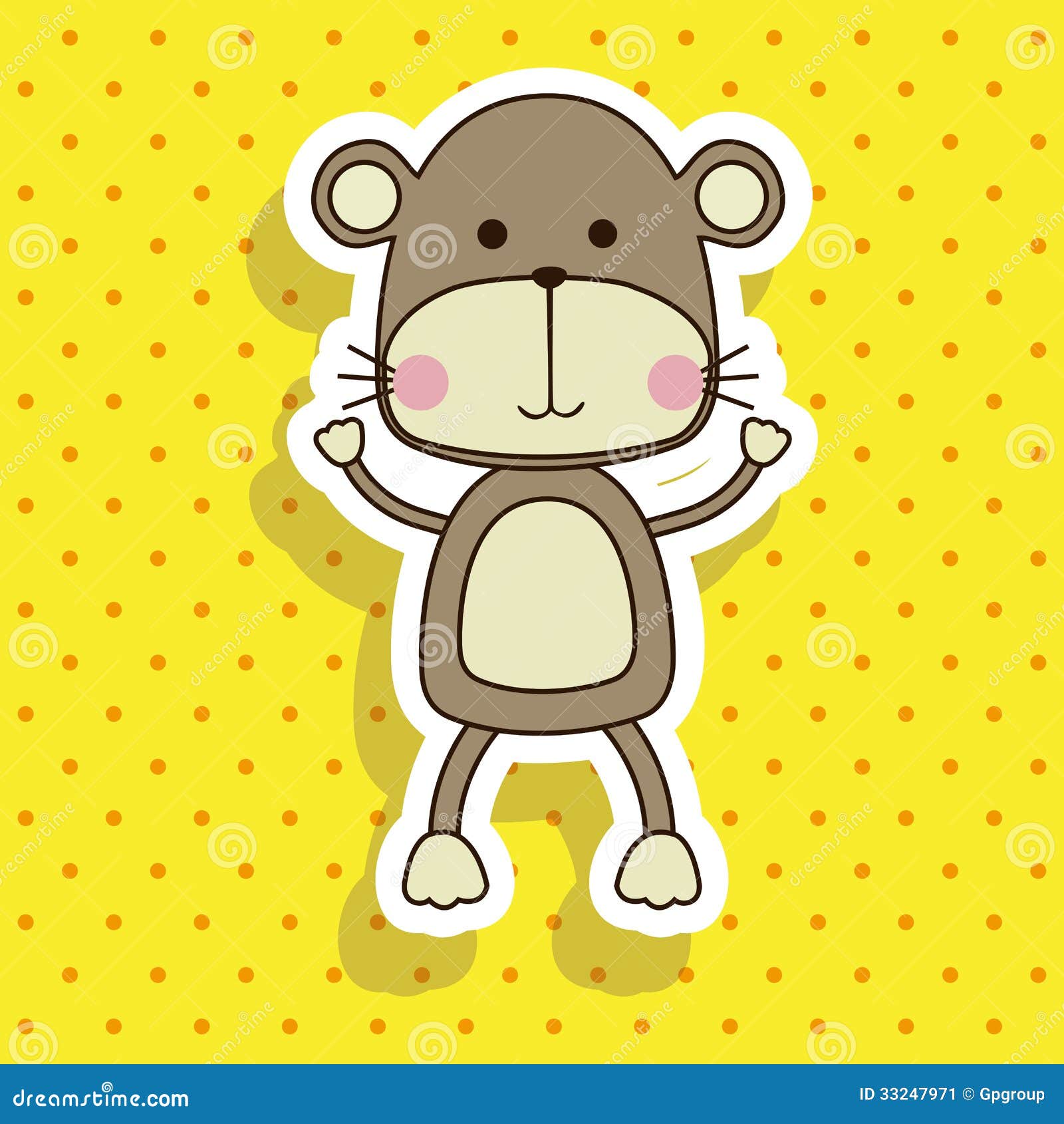 Monkey design stock vector. Illustration of message, baby - 33247971