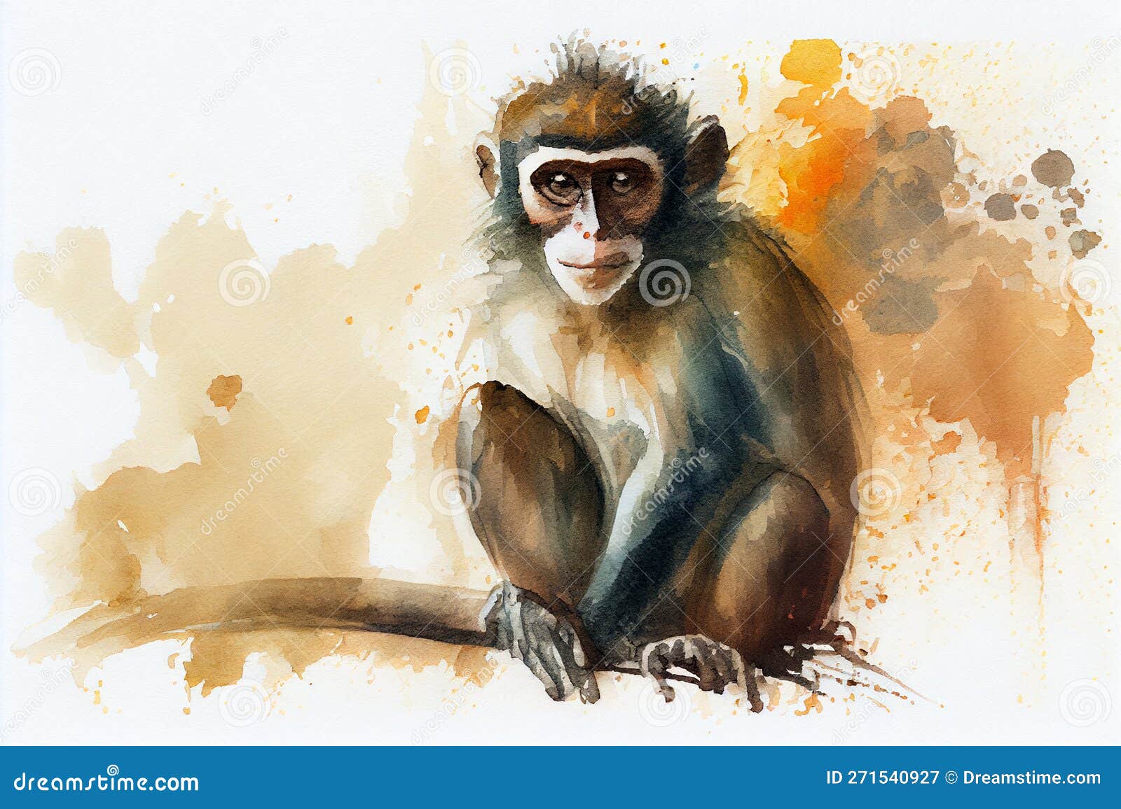 Bonobo Eating Leaves, Cute Portrait Of Pygmy Chimpanzee. Amazing ...