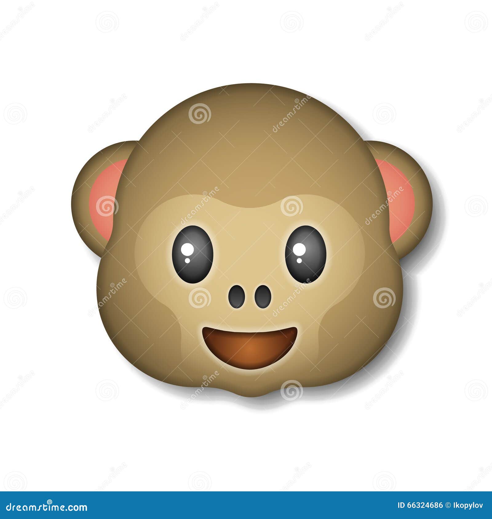 Monkey Emoticon, Icon, Logo, Symbol Stock Vector - Illustration of ...