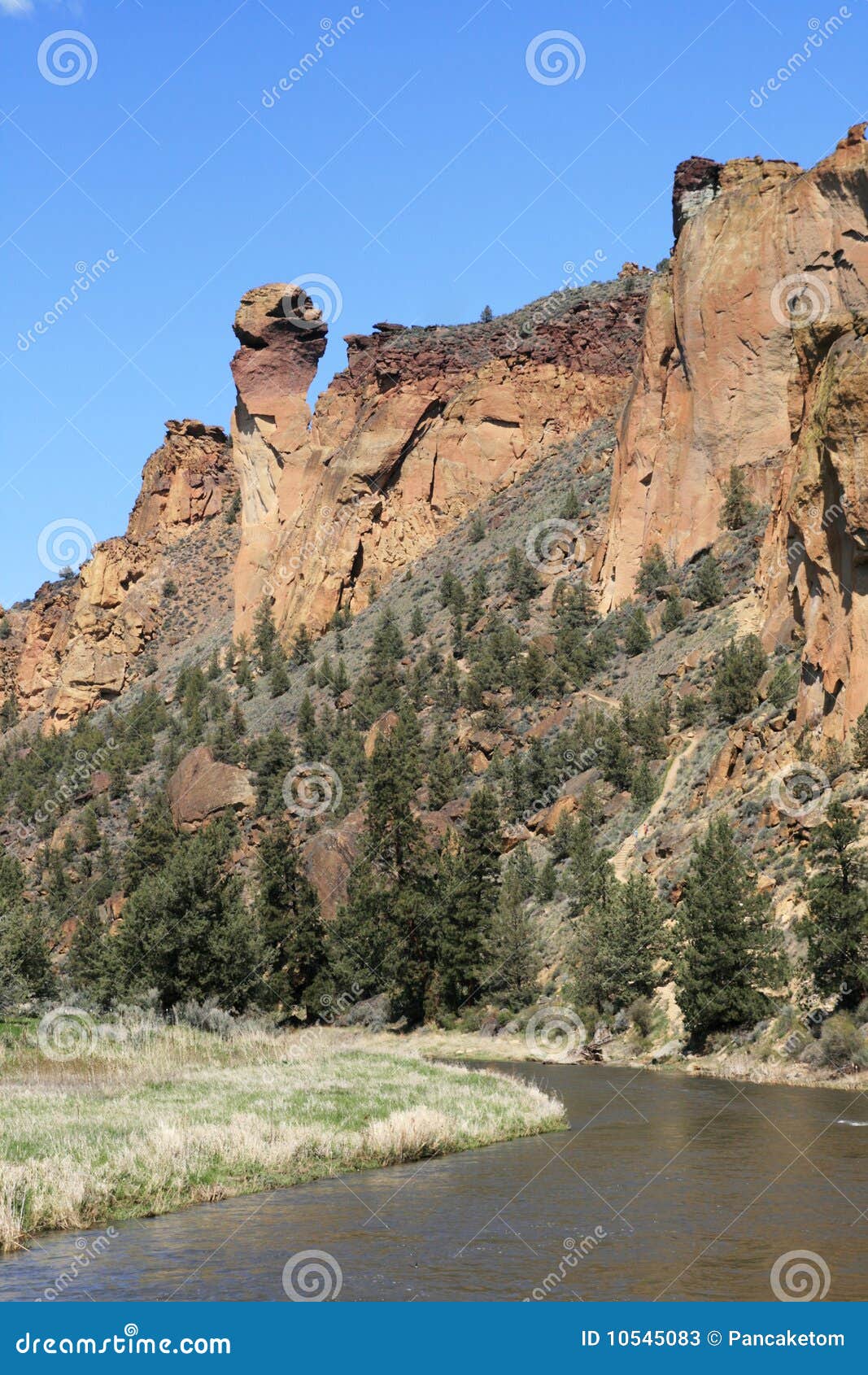 Red Rock Spire In The Desert Stock Photography | CartoonDealer.com ...