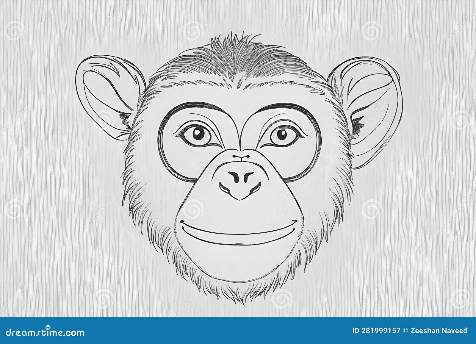 Monkey Face Outline