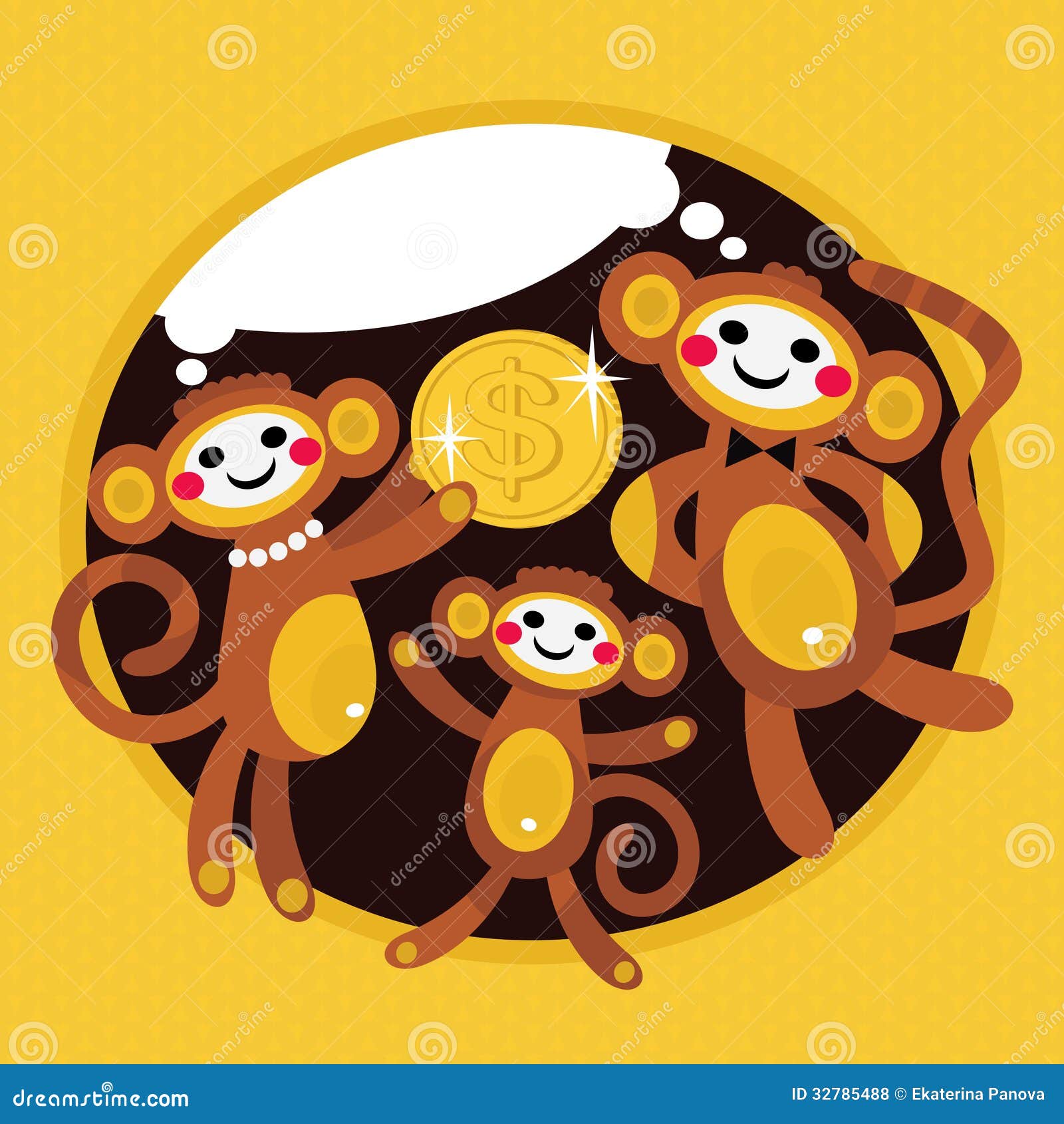 Ape Monkey Family, Gorilla, Chimpanzee, Baboon, Orangutang, Portrait ...