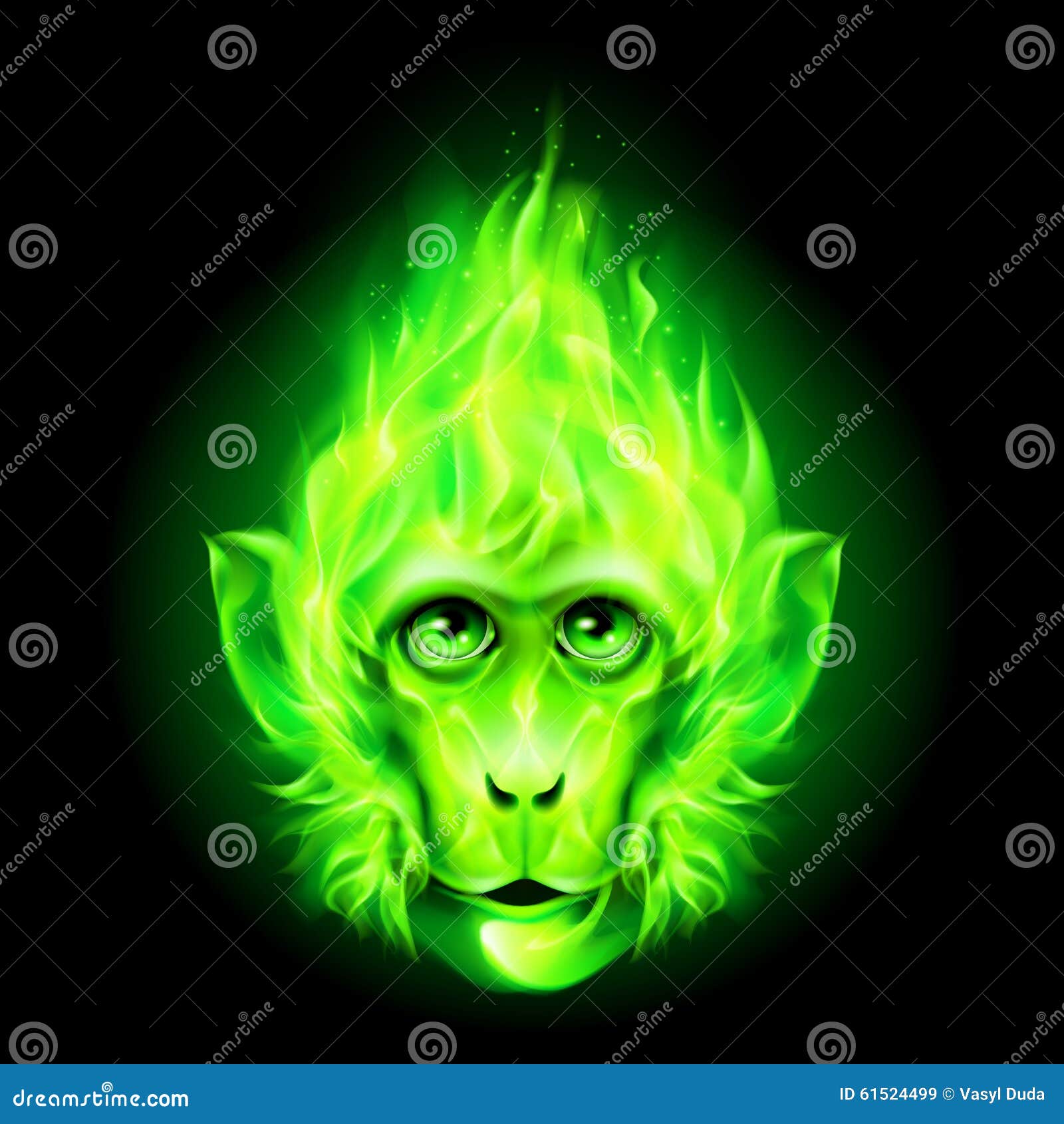 Fire Monkey Clipart