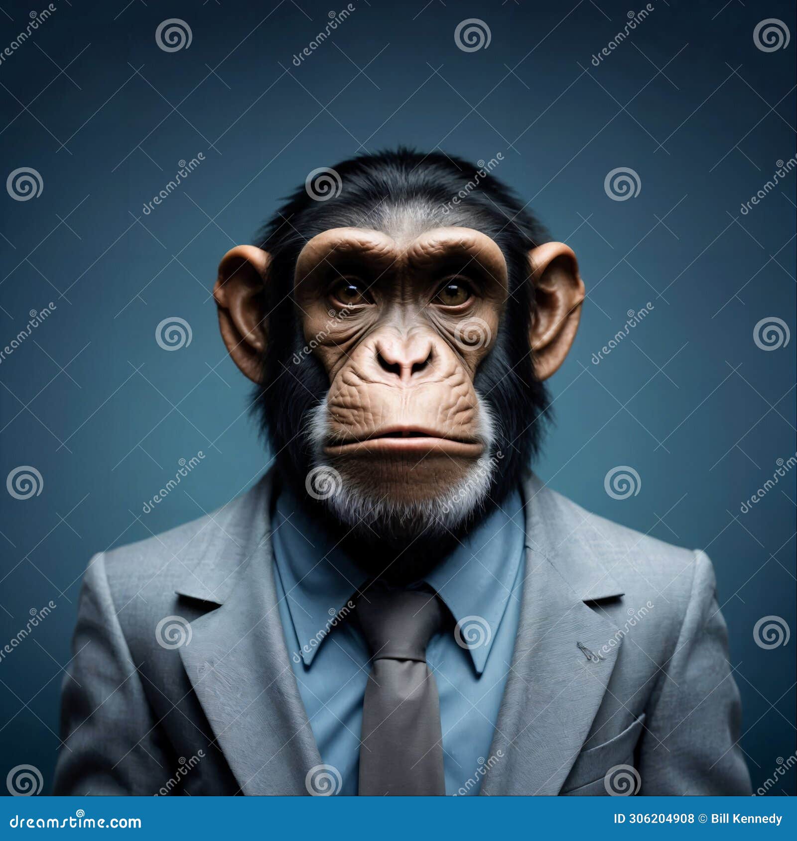 Monkey in Formal Wear stock illustration. Illustration of monkey ...