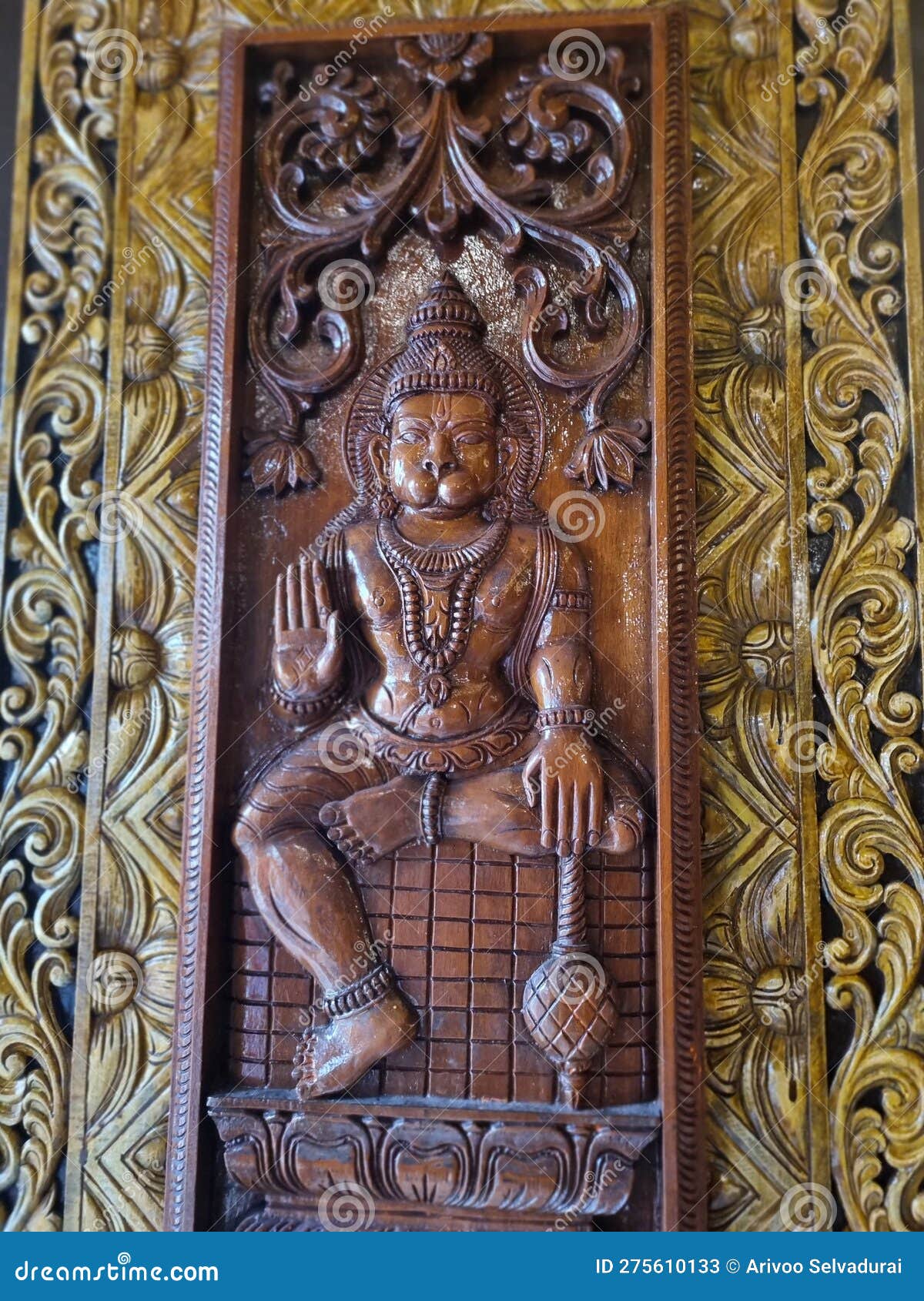 Monkey God Entrance Carving Stock Image - Image of monkey, carvong ...