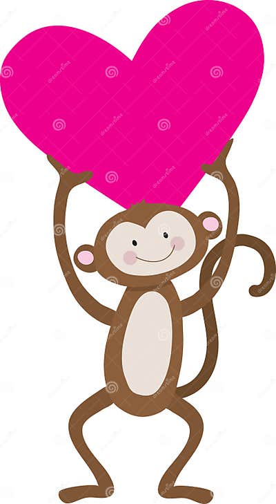 Monkey Heart stock illustration. Illustration of heart - 23244919