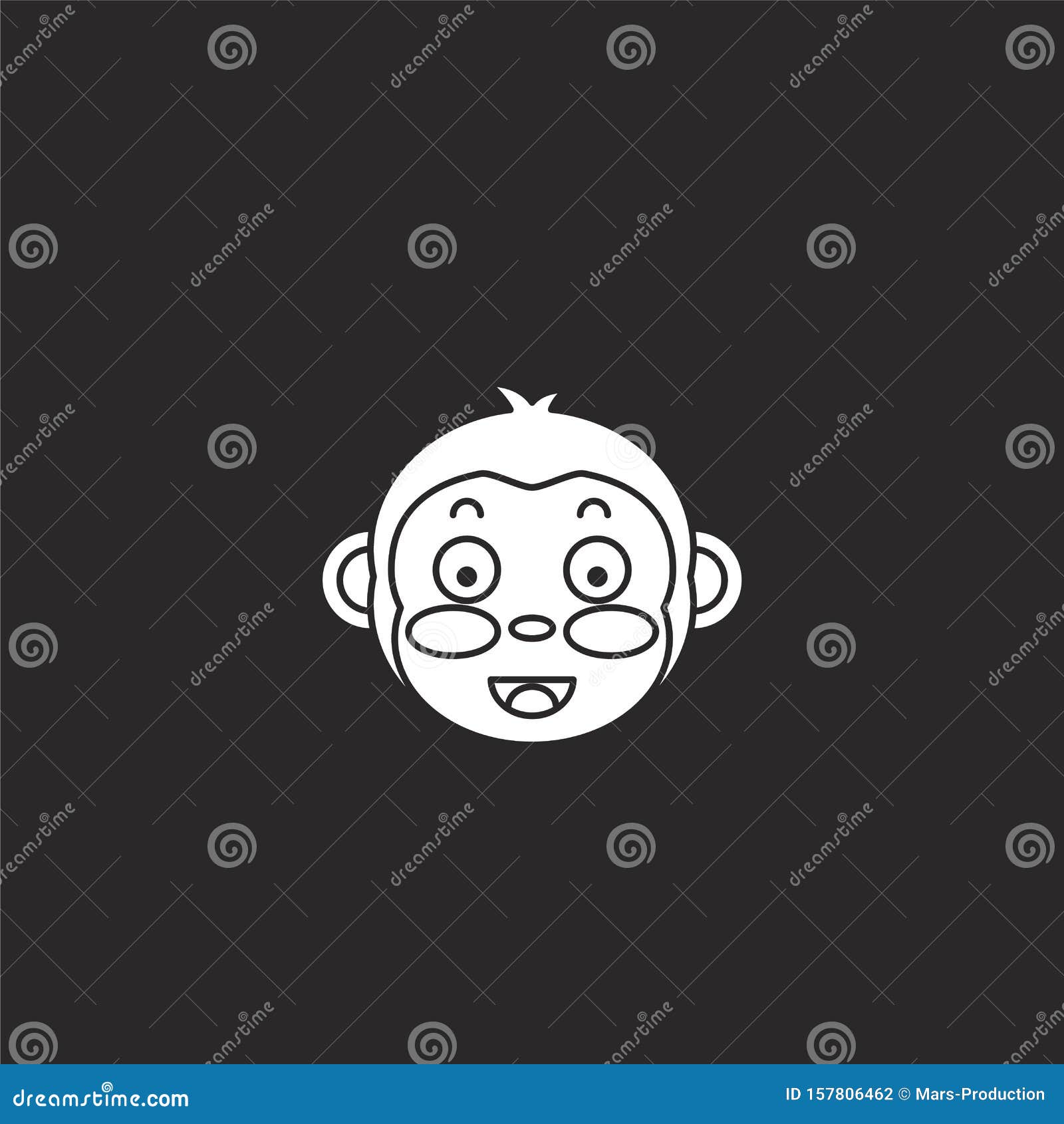 Monkey Icon. Filled Monkey Icon for Website Design and Mobile, App ...