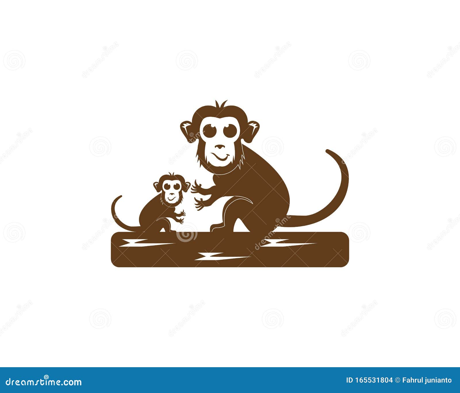 Monkey Icon Logo Design Vector Illustration Stock Vector - Illustration ...